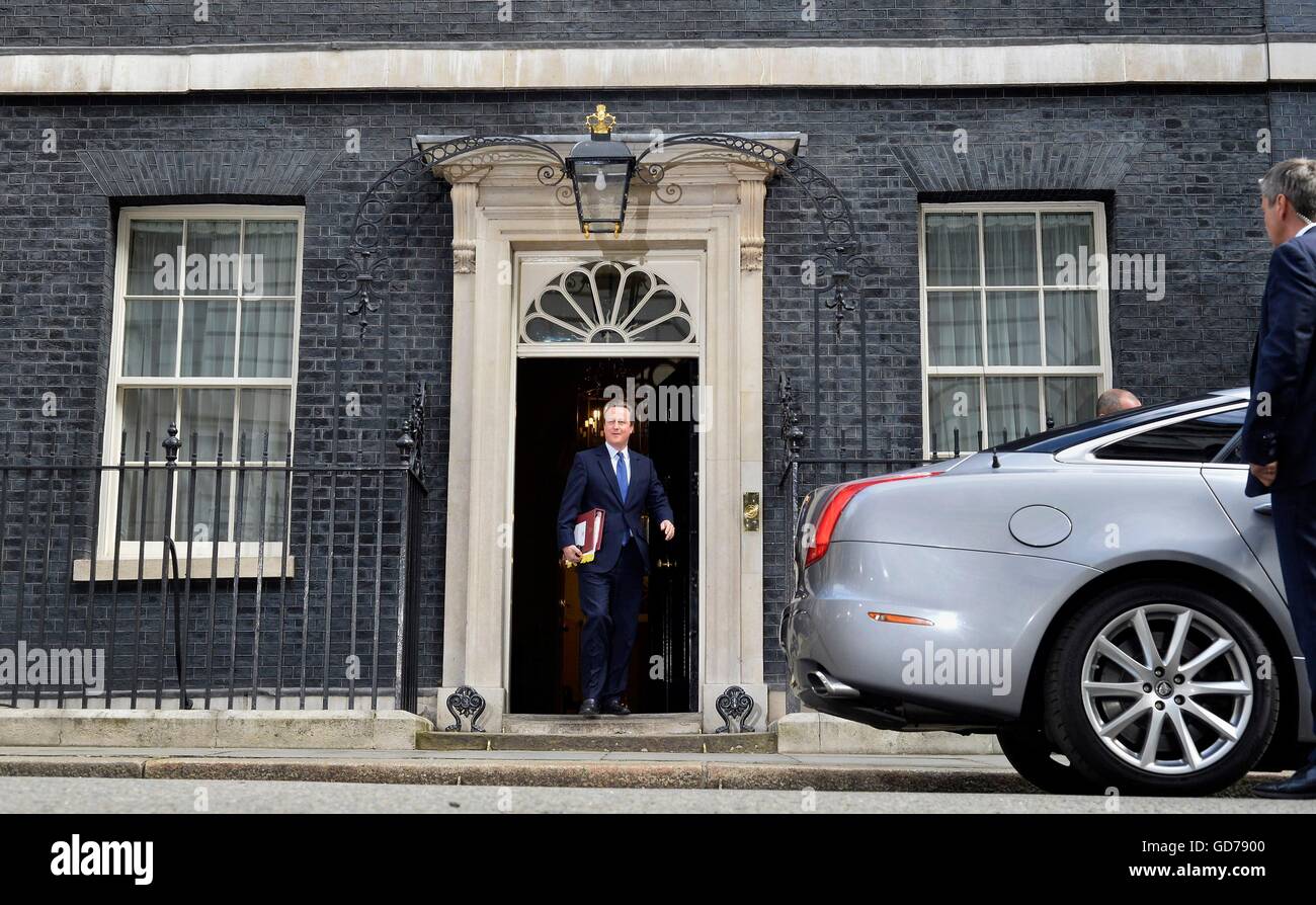 David Cameron leaves 10 Downing Street in London for the House of ...