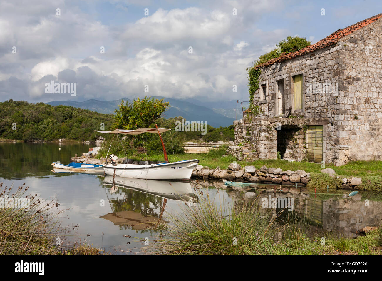 The beautiful little hamlet of Bjelila, on Boka Kotorska, Montenegro ...