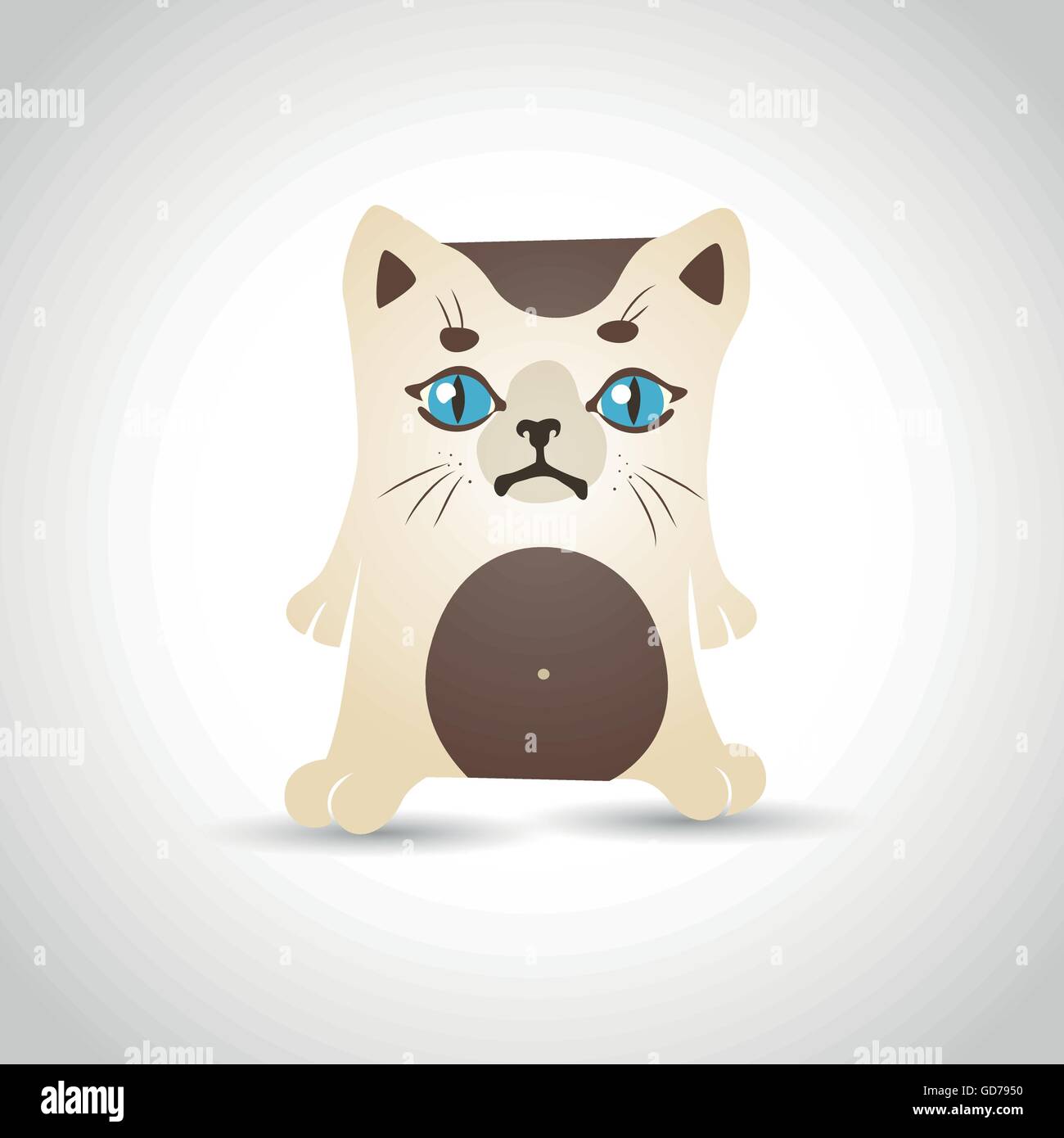 funny little cat Stock Vector Image & Art - Alamy