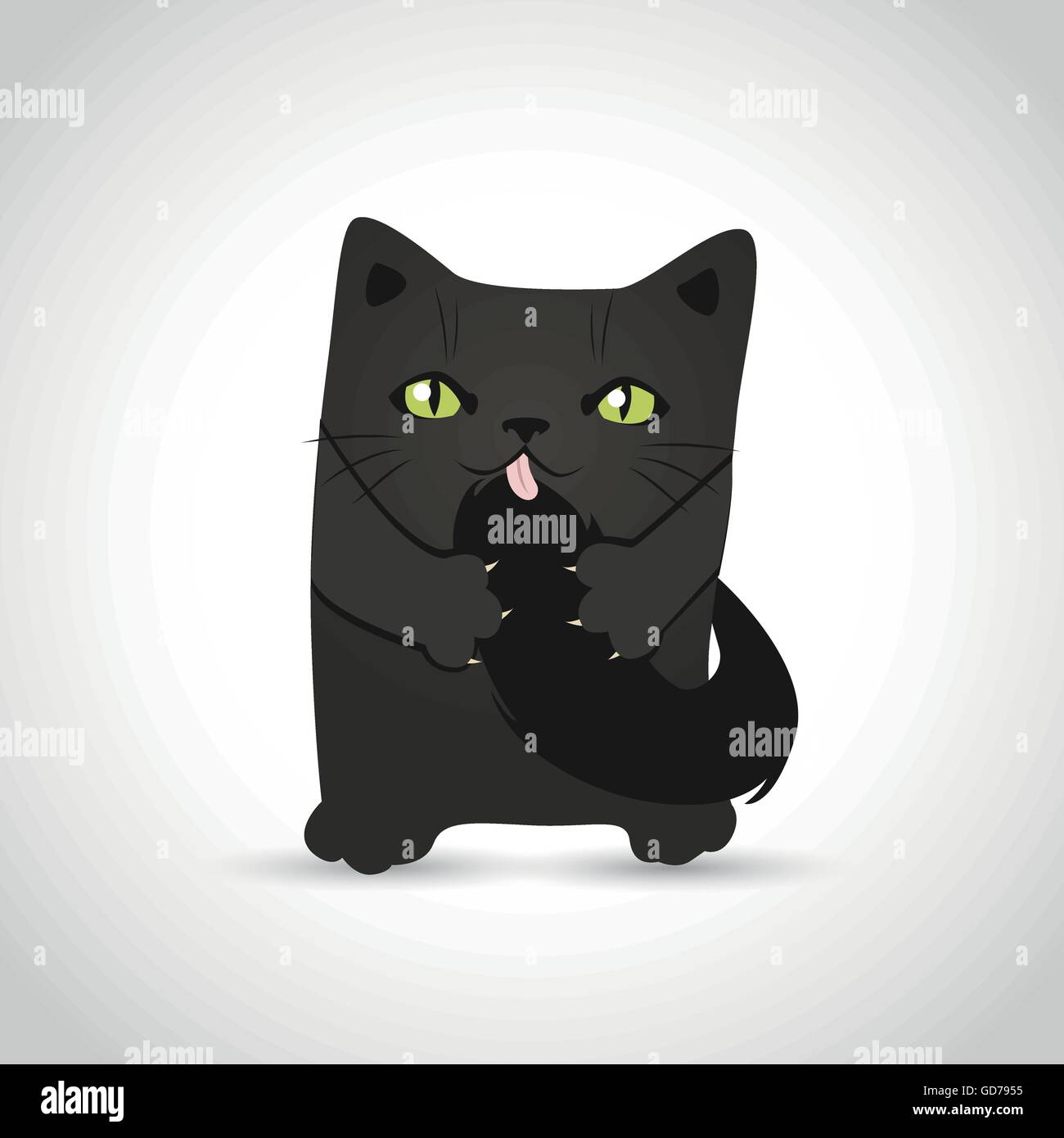 funny little cat Stock Vector Image & Art - Alamy