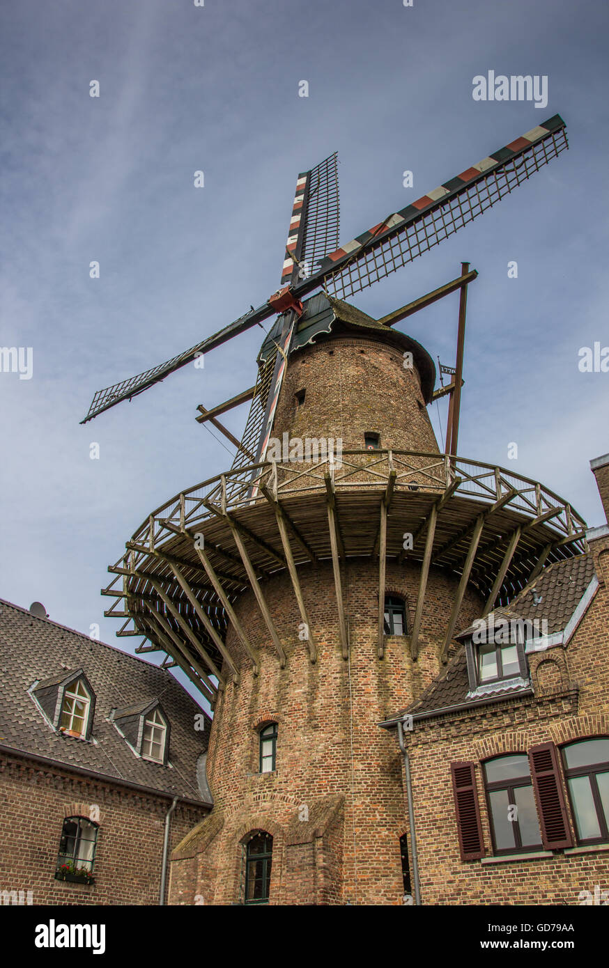 Old windmill in the center of Kalkar, Germany Stock Photo - Alamy