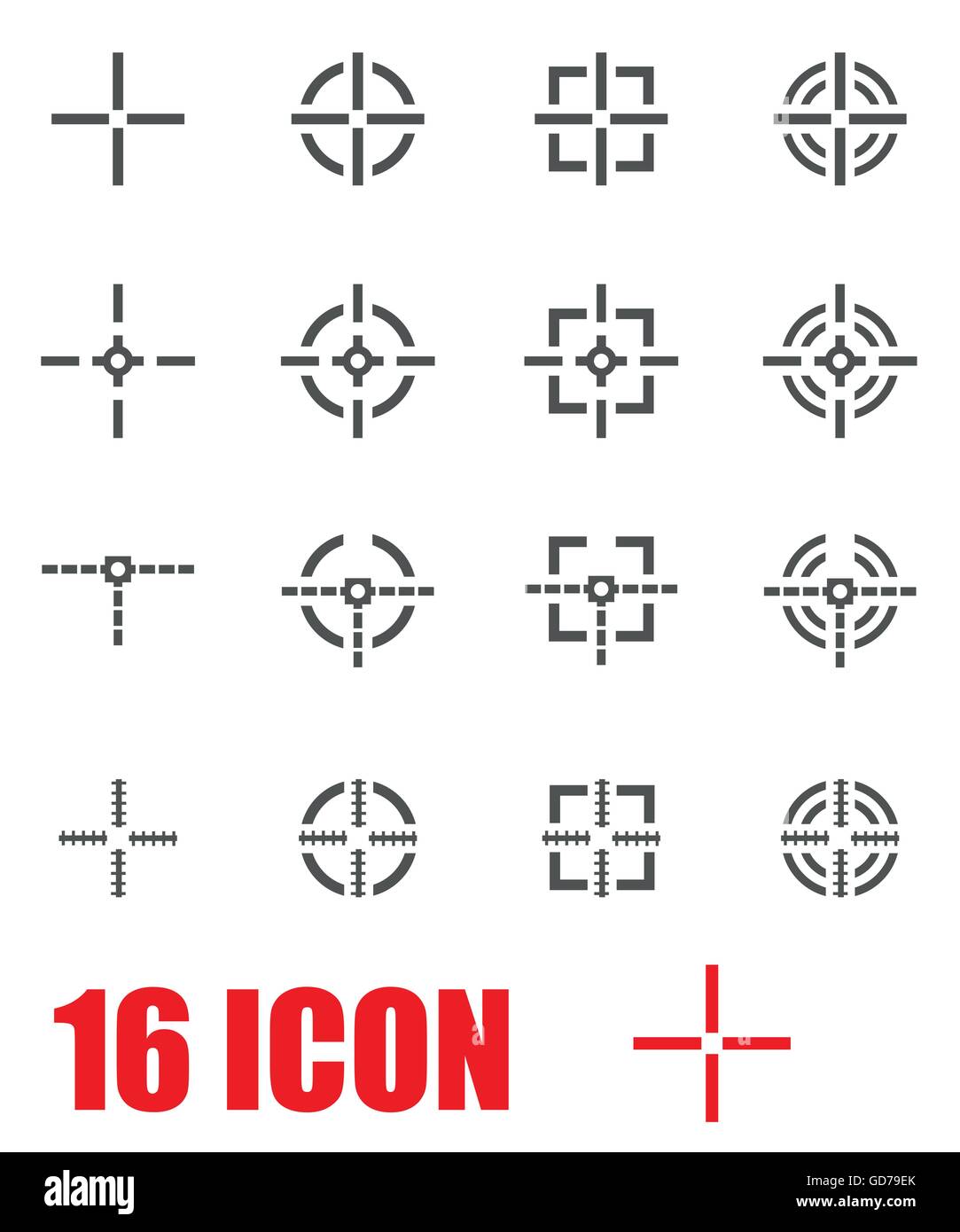 Crosshairs vector Cut Out Stock Images & Pictures - Alamy