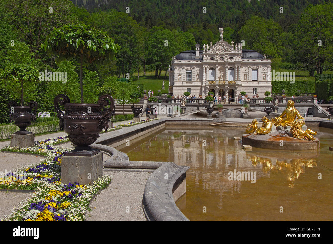 Linderhof, Linderhof Castle, Linderhof Palace, Schloss Linderhof, Upper ...