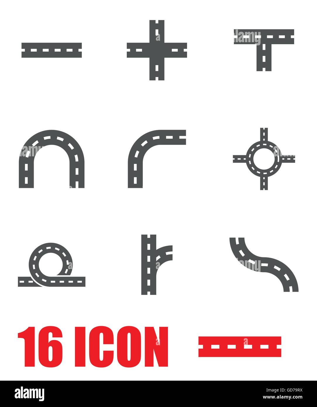 Street elements map top Cut Out Stock Images & Pictures - Alamy