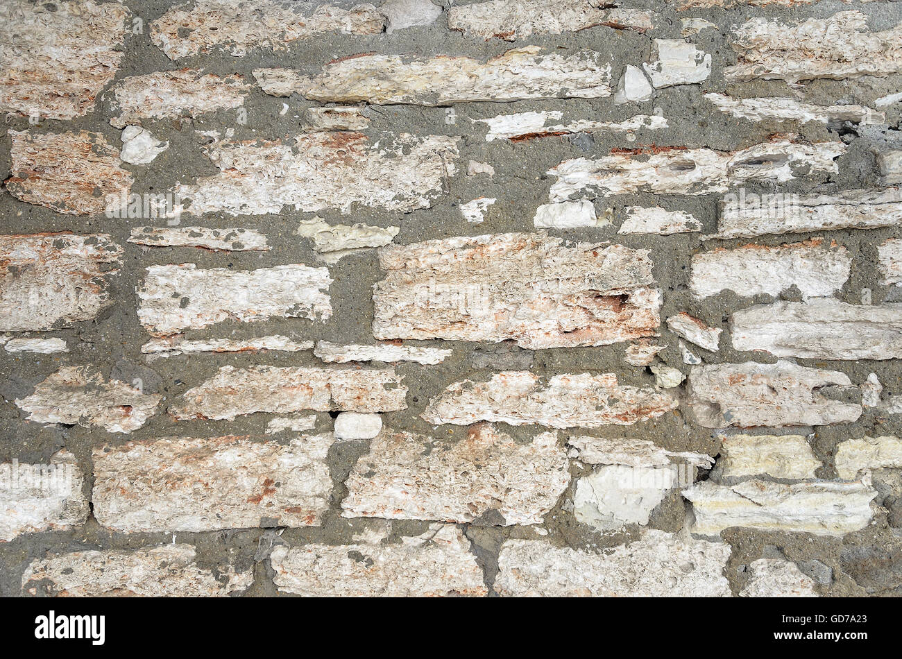Part of the wall made of stone Stock Photo - Alamy