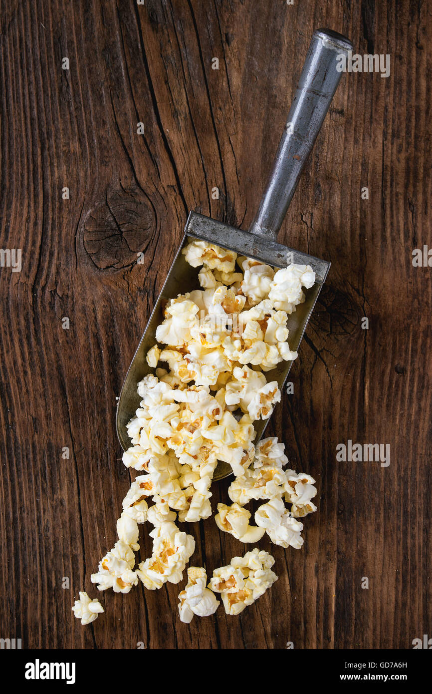 Prepared salted popcorn Stock Photo - Alamy