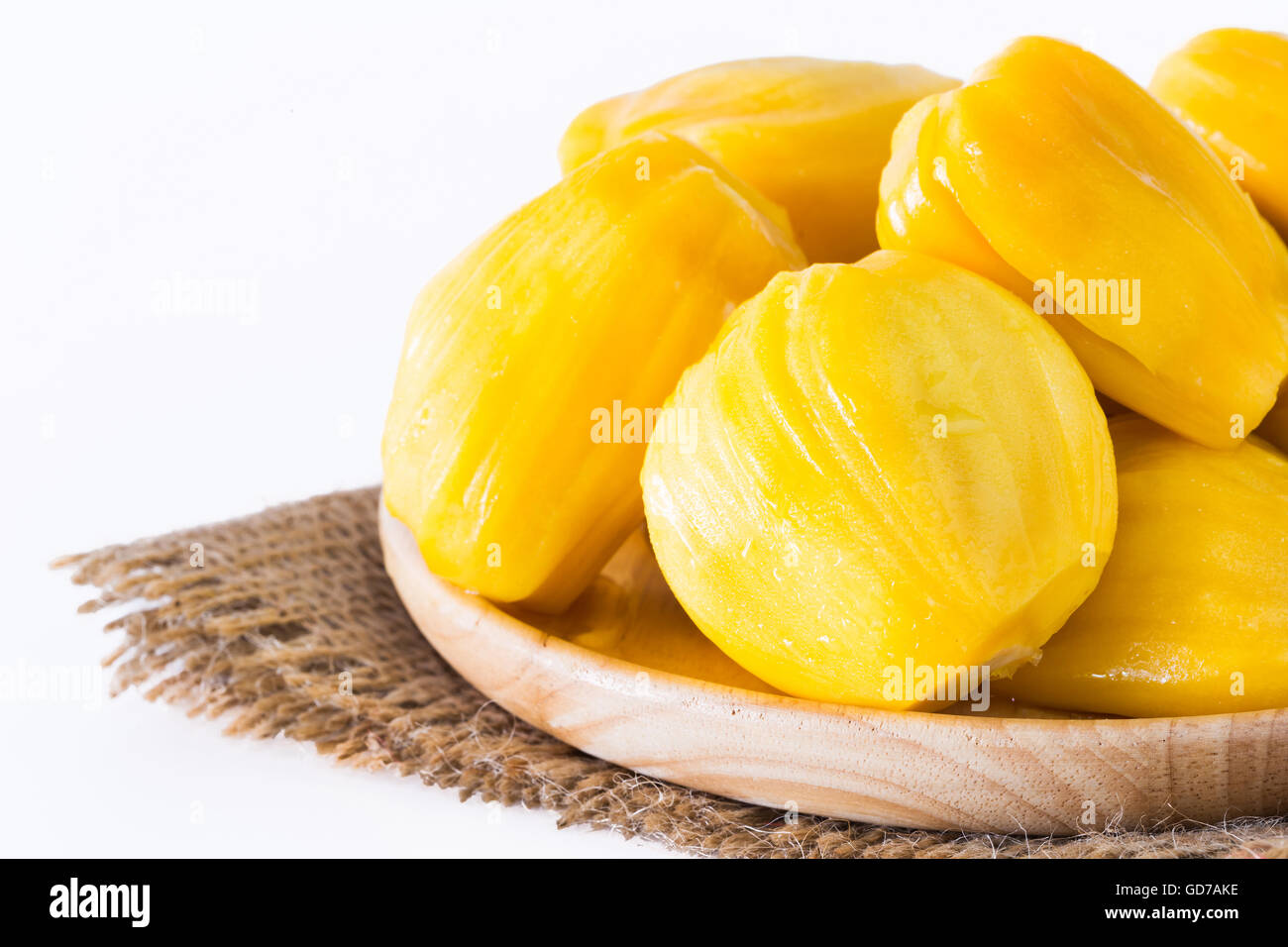 Jackfruit, ripe fruit, sweet white background Stock Photo - Alamy