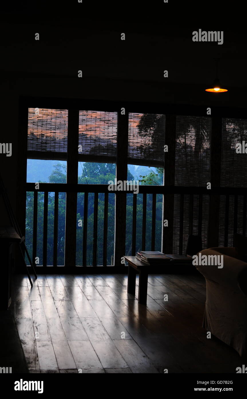 Living room with jungle view hi-res stock photography and images - Alamy
