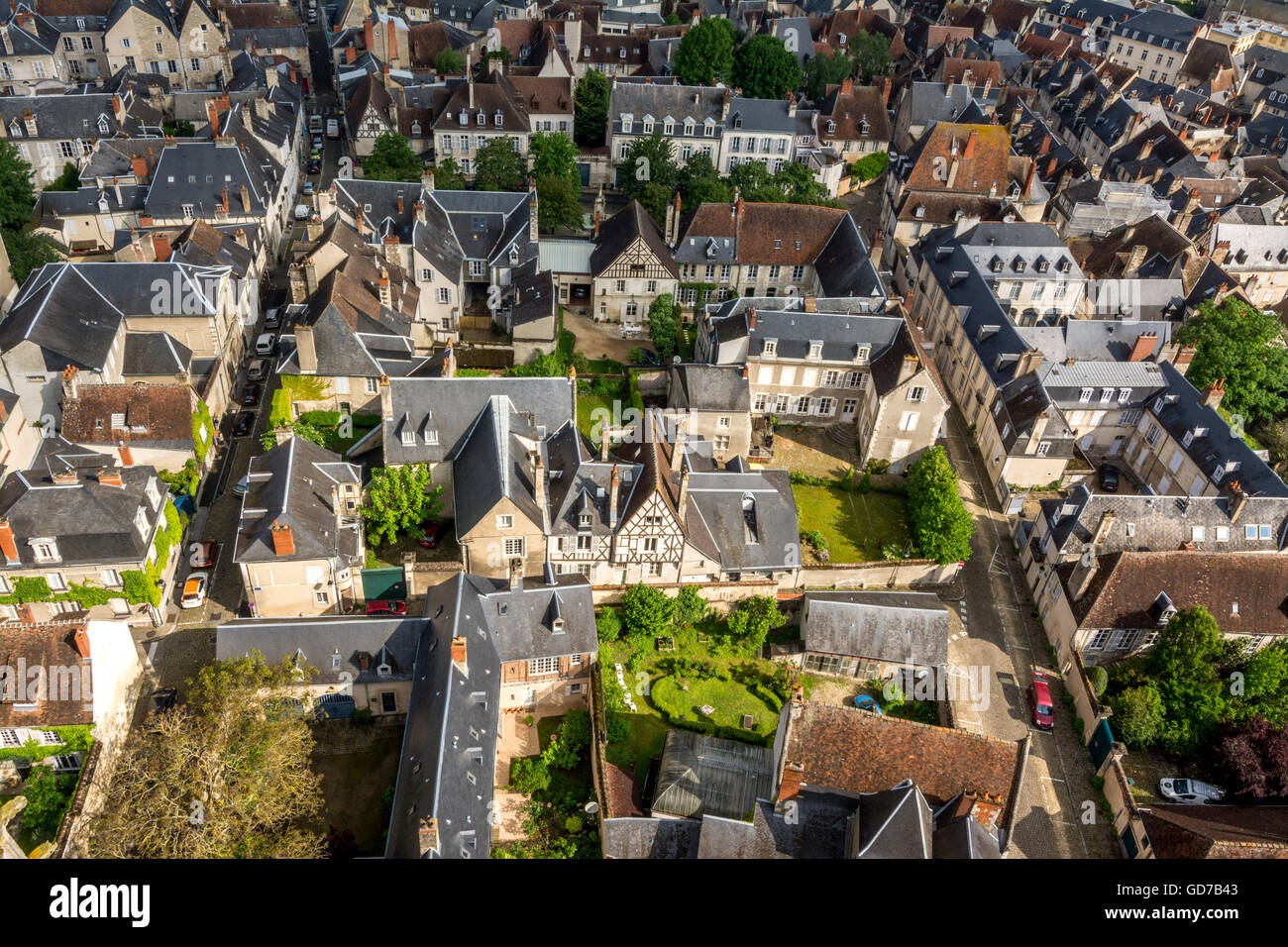 Bourges france aerial hi-res stock photography and images - Alamy
