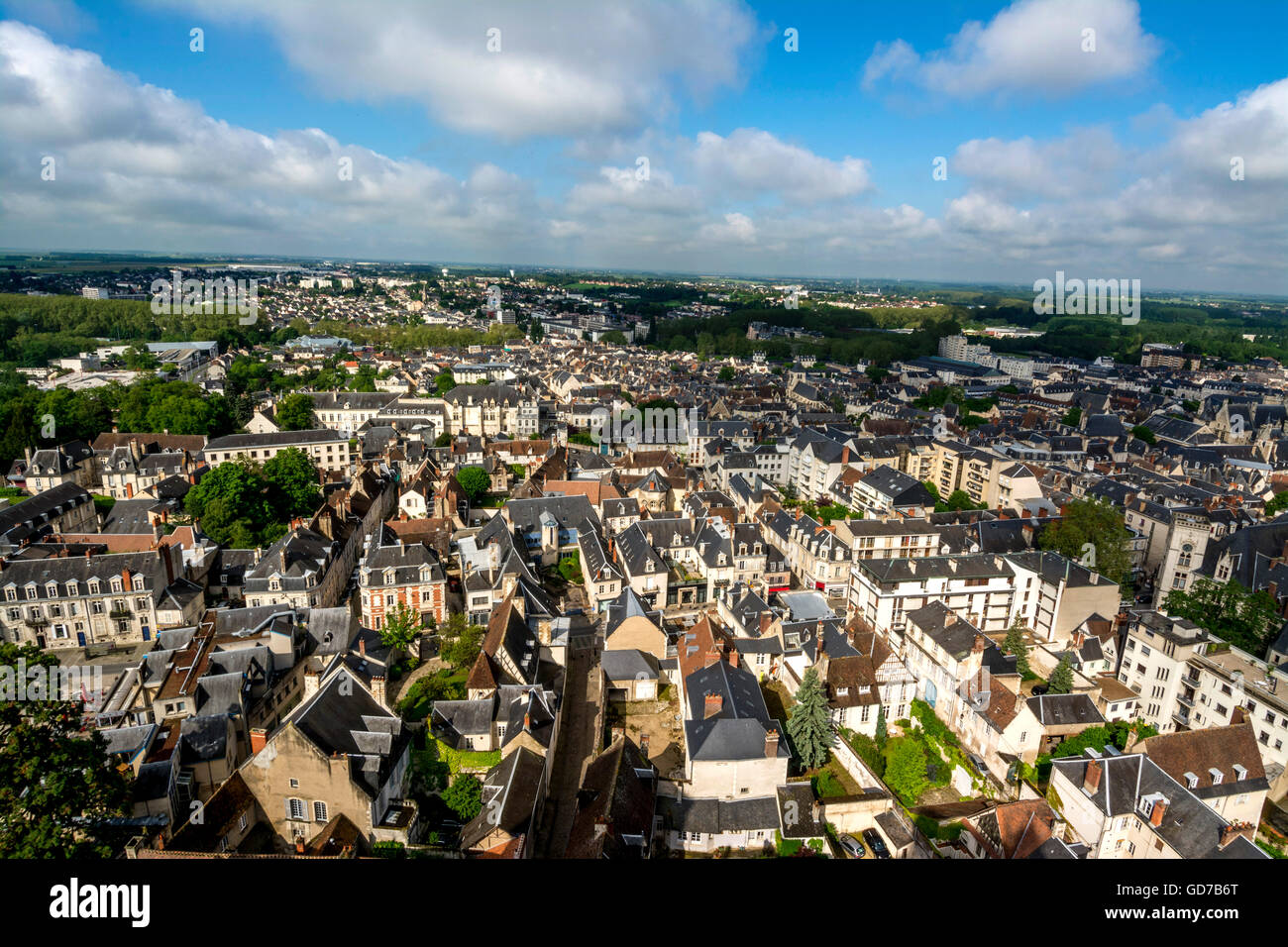 Bourges france aerial hi-res stock photography and images - Alamy