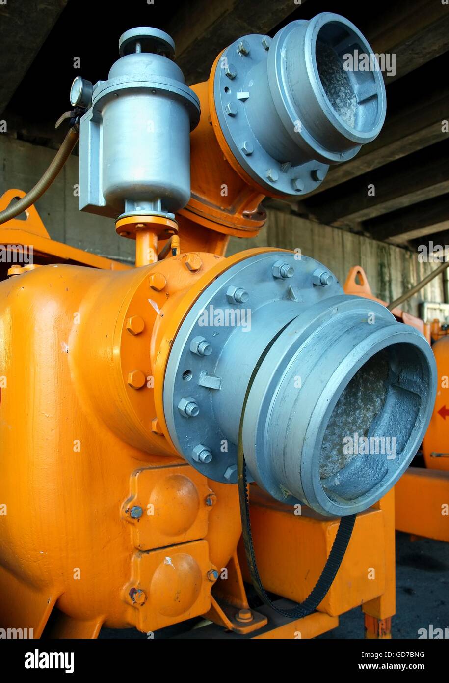 Large pumps and machines for sewage collection in storage Stock Photo ...