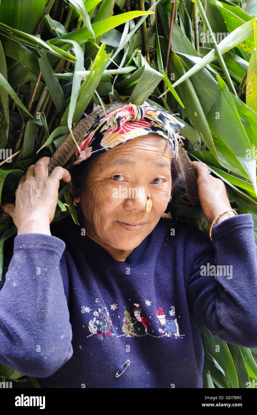 Tribal woman sikkim hi-res stock photography and images - Alamy