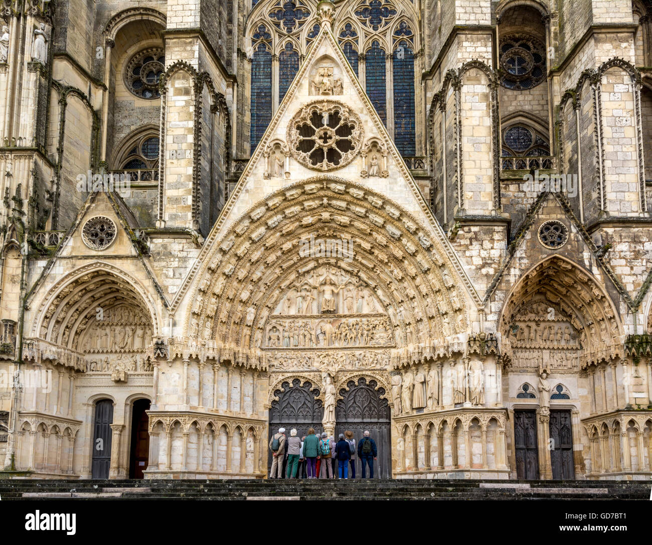 Bourges cathedral portal hi-res stock photography and images - Alamy