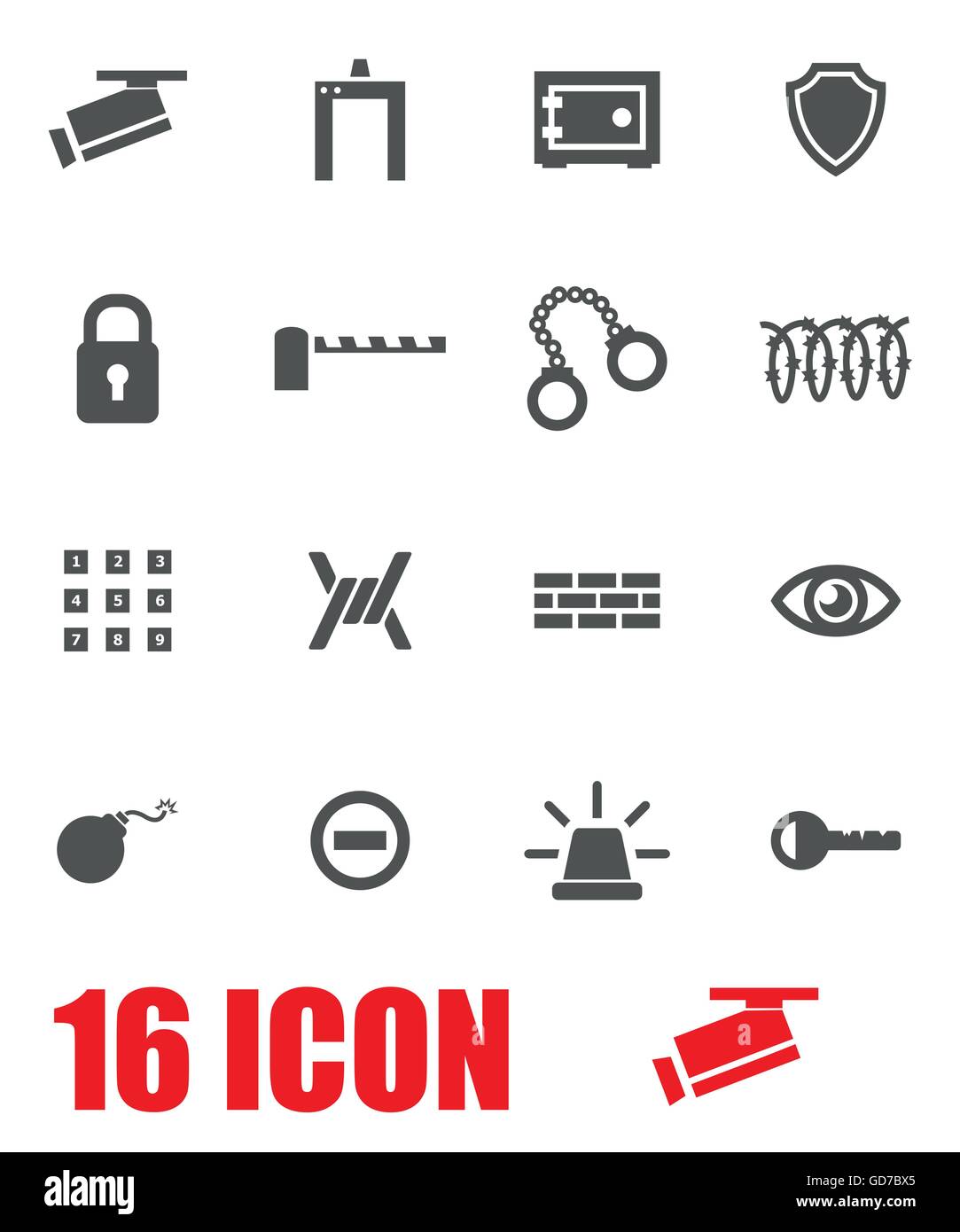 Security safety protection icons Stock Vector Images - Alamy