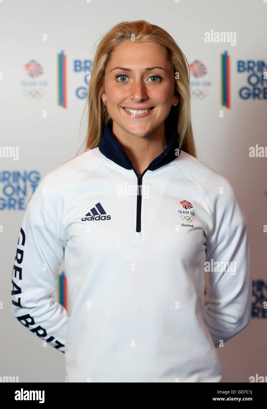 Cyclist Laura Trott during the Team GB Kitting Out session at the NEC ...