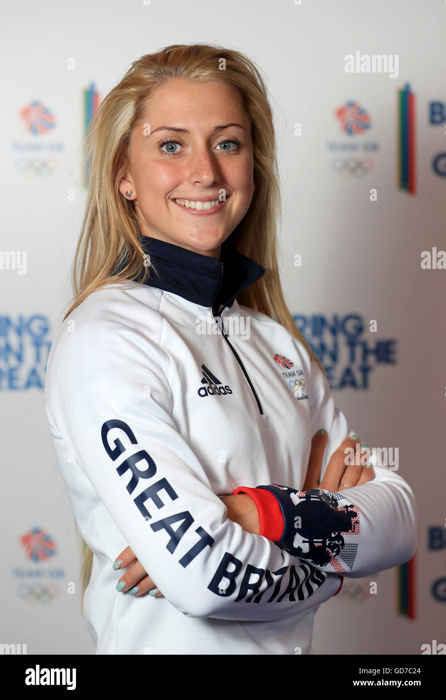 Cyclist Laura Trott during the Team GB Kitting Out session at the NEC ...