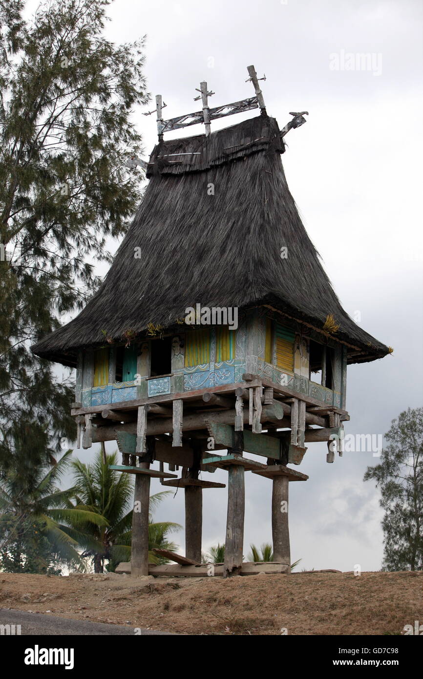 a traditional house at the village of Lospalos in the east of East ...