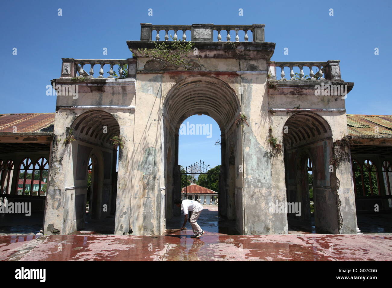 the old market in the town of Baucau in the north of East Timor in ...