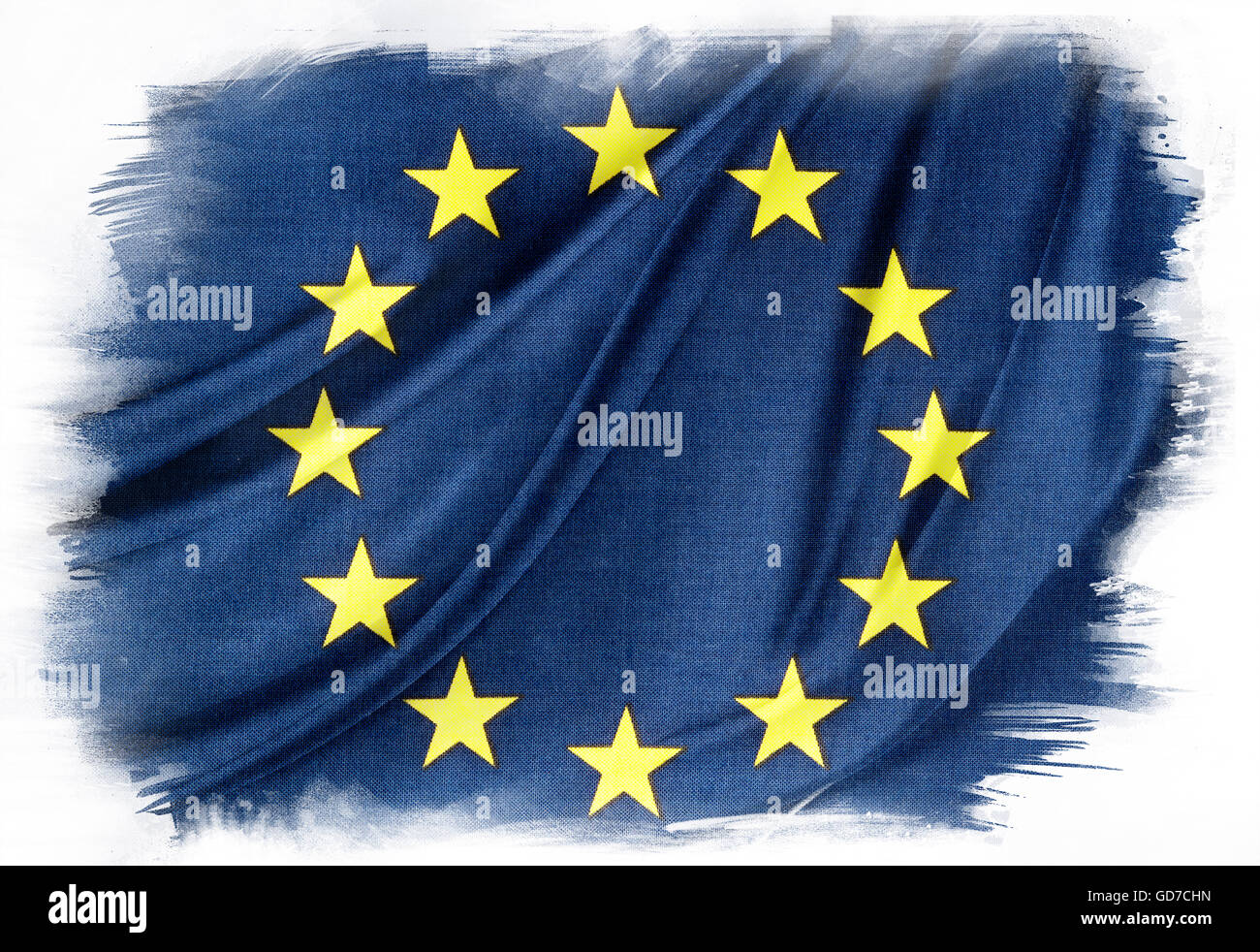 European Union flag on plain background Stock Photo - Alamy
