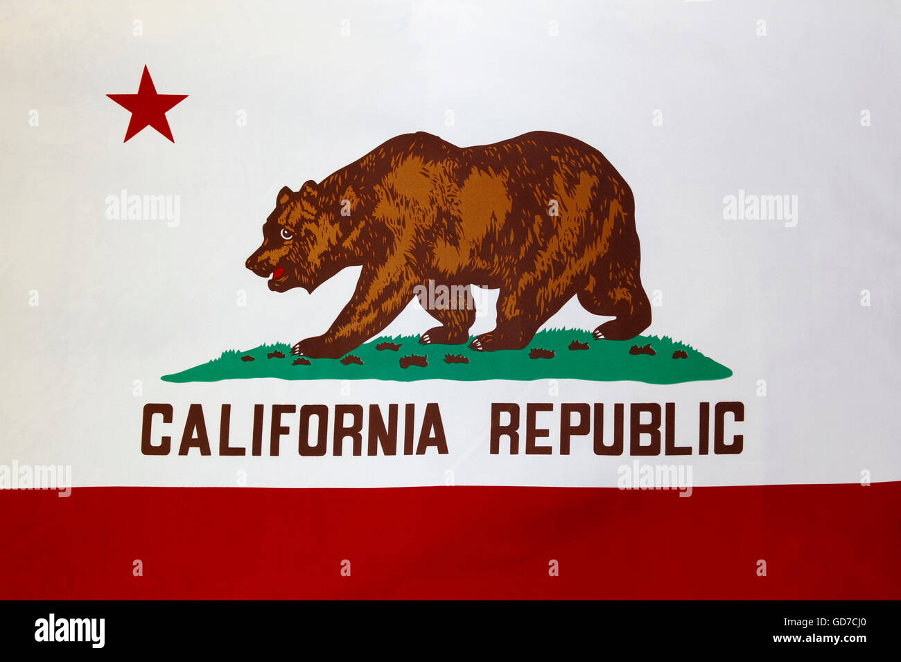 California flag flag hi-res stock photography and images - Alamy