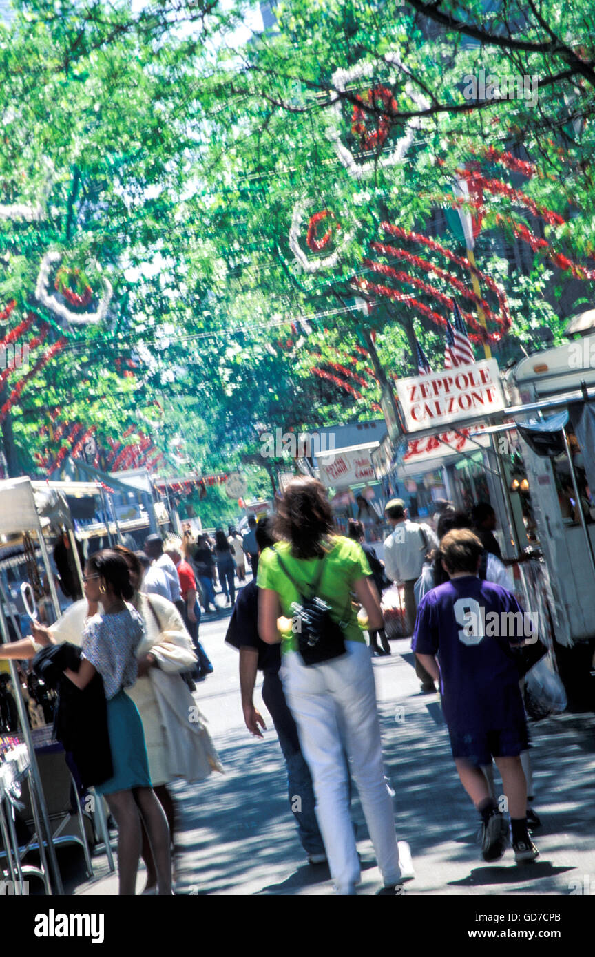 Feast of St. Anthony's Street Fair in Little Italy, NYC Stock Photo - Alamy