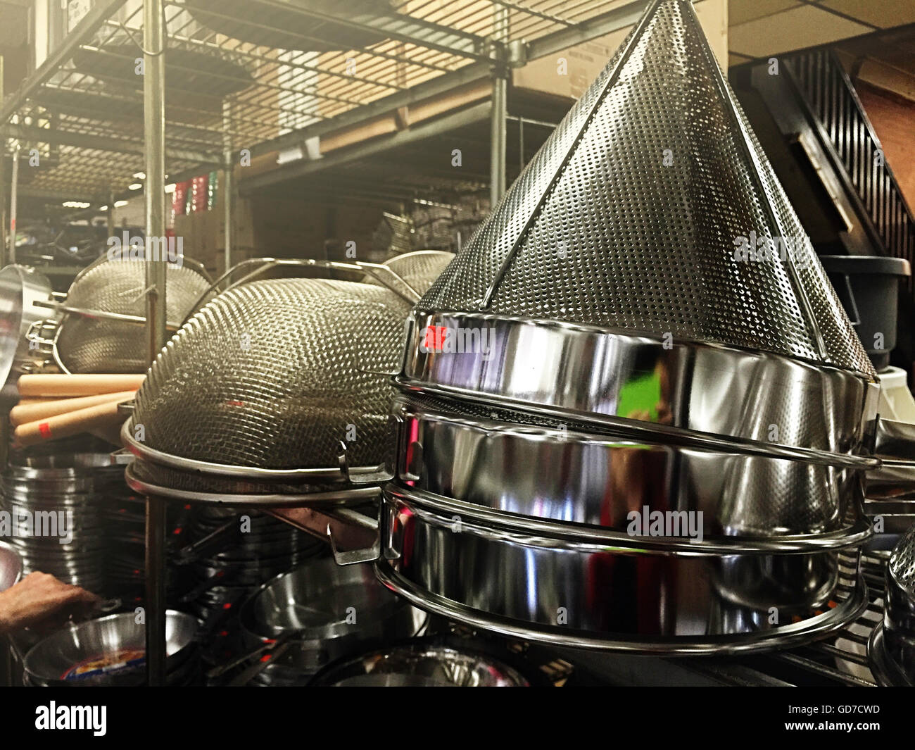 Large Metal Vegetable and Noddle Strainer, Bari Restaurant & Pizzeria ...