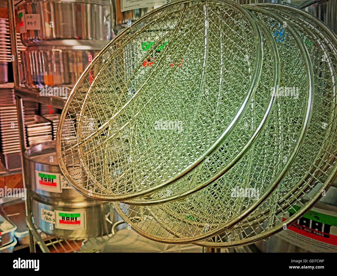 Large Metal Vegetable and Noddle Strainer, Bari Restaurant & Pizzeria ...