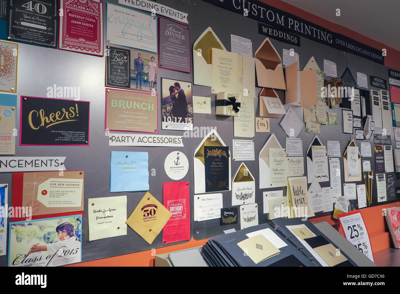 Paper Source Store Interior, Rockfeller Center, NYC, USA Stock Photo ...