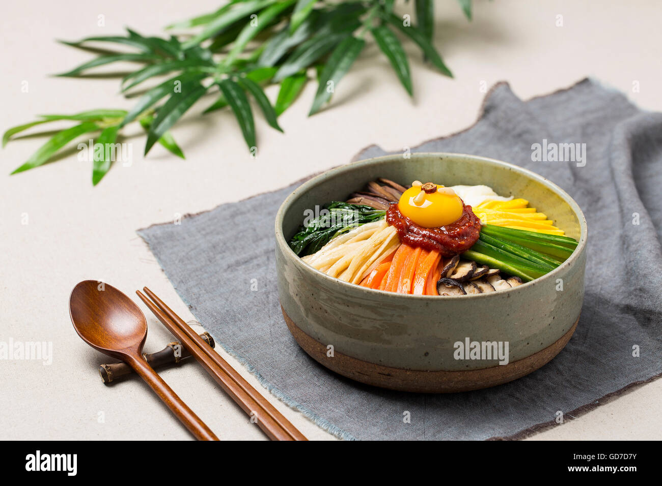 Korean Traditional Food - Bibimbap (Mixed Rice, Asian Cuisine Stock ...