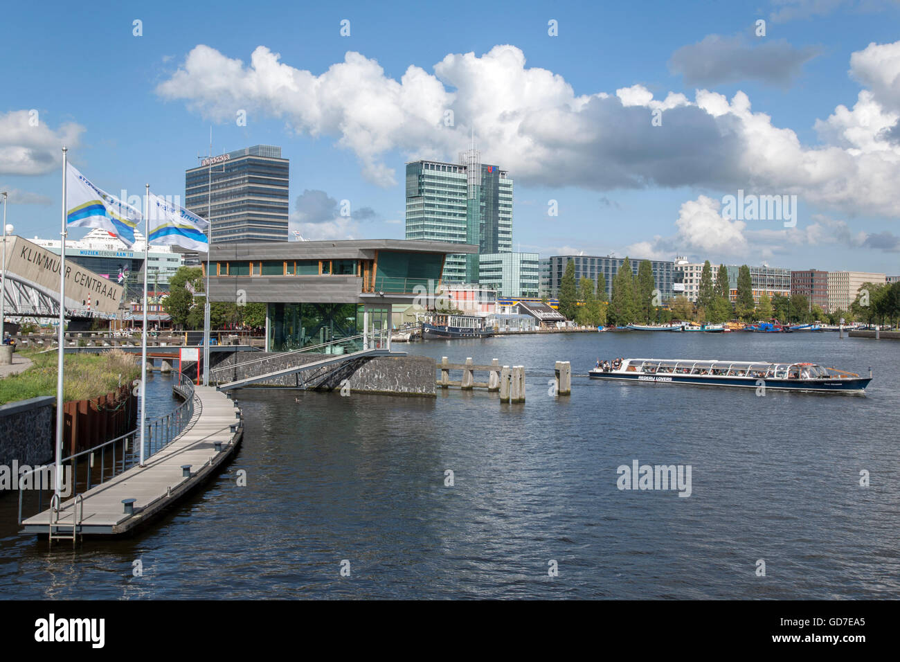 Oosterdok Canal Port, Amsterdam; Holland Stock Photo - Alamy