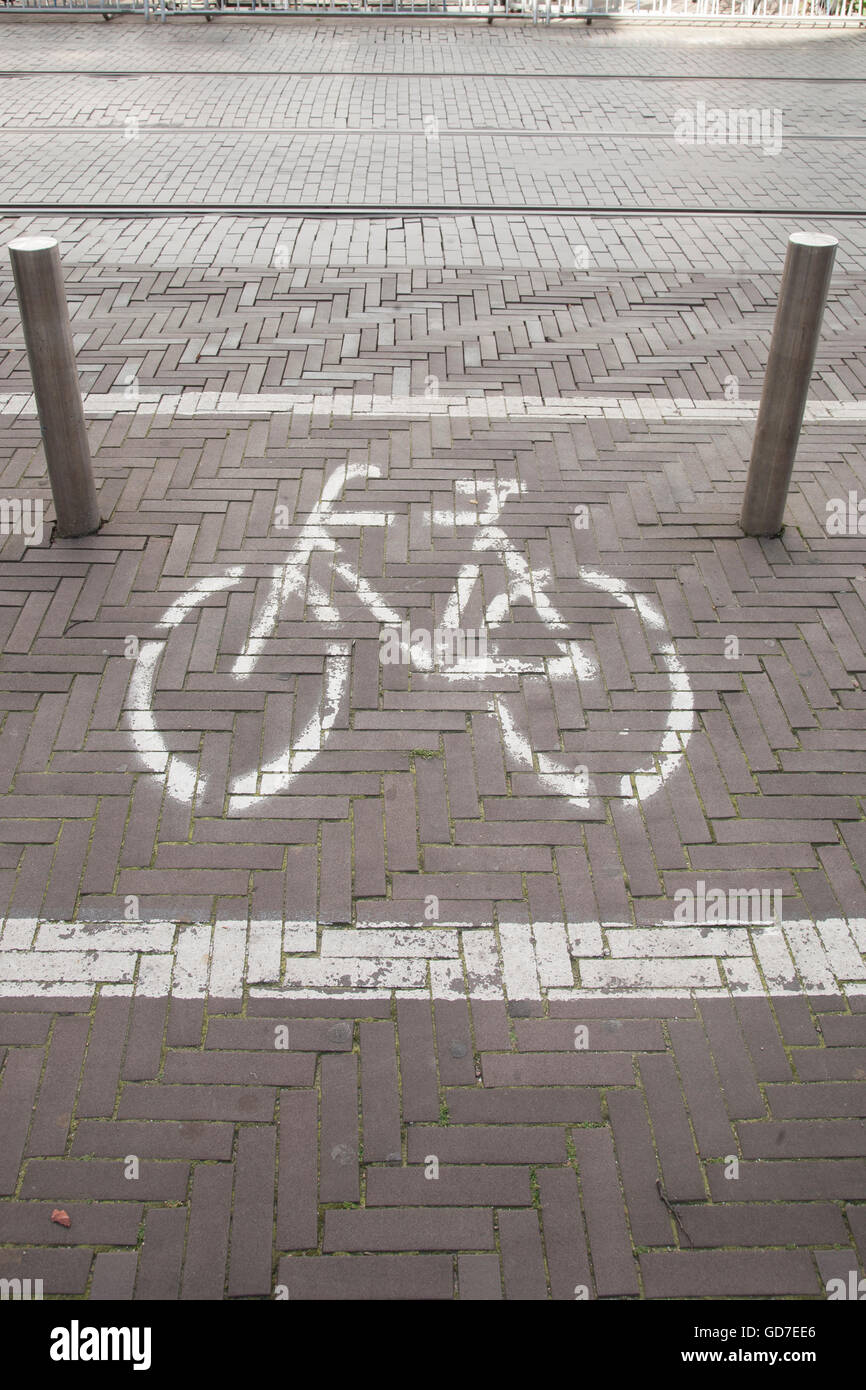 Bike Symbol; Den Haag; the Hague; Holland; Netherlands Stock Photo - Alamy