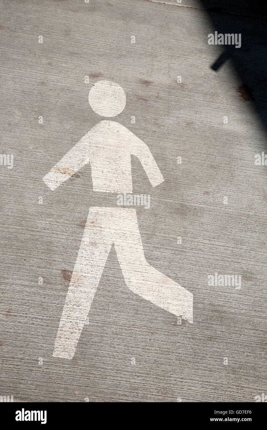 Pedestrian Symbol; Den Haag; the Hague; Holland Stock Photo - Alamy
