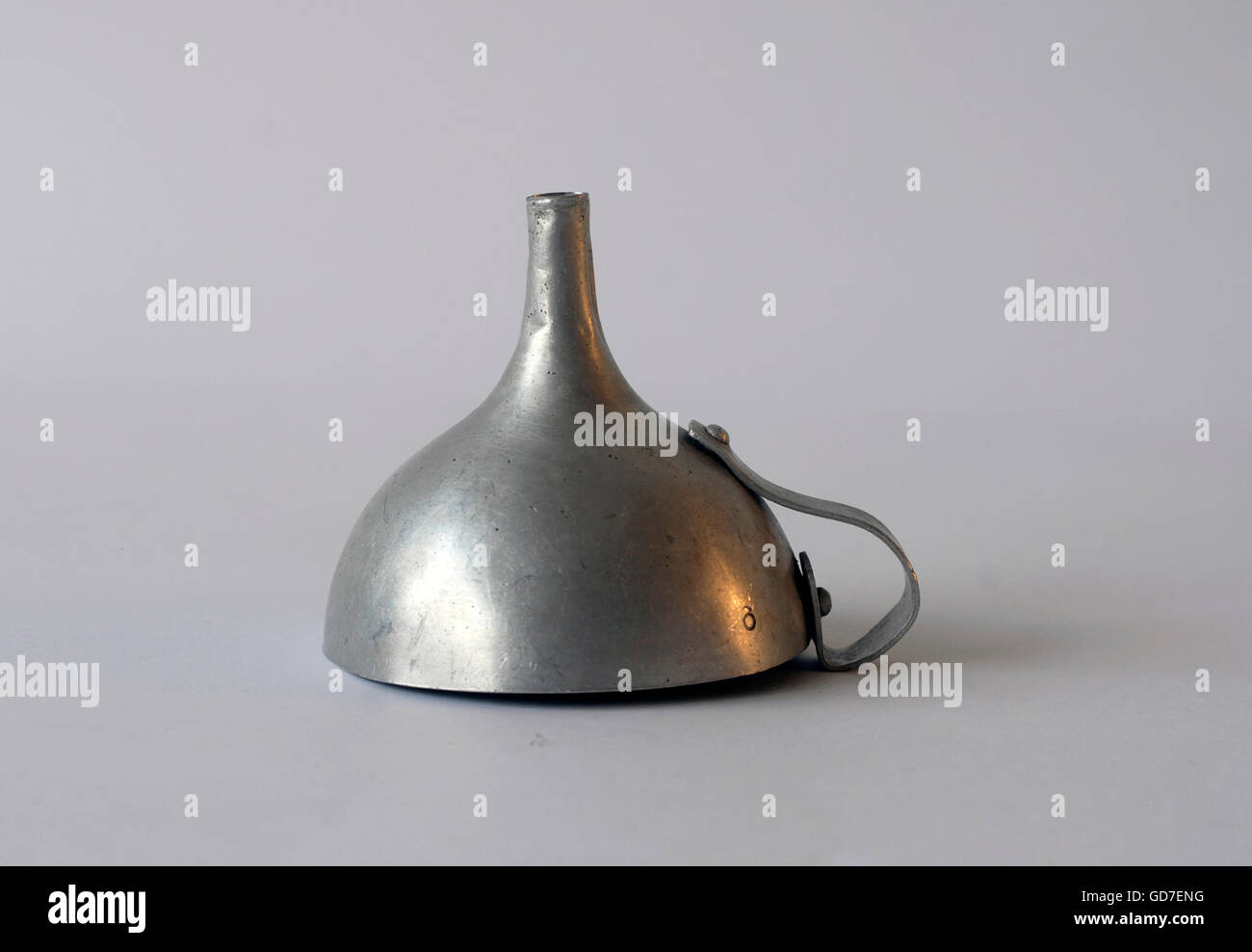 Old aluminum funnel for kitchen Stock Photo - Alamy