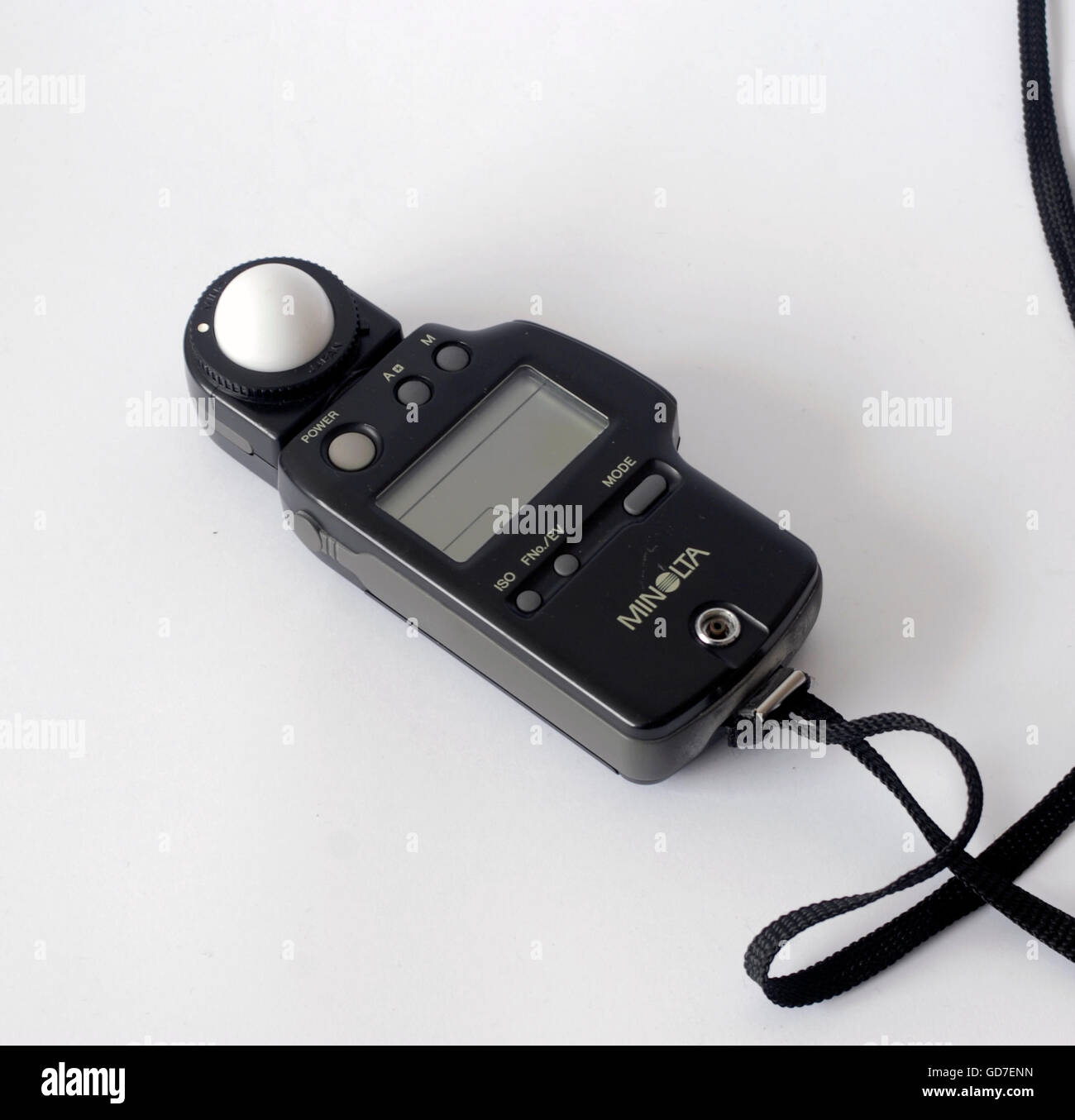 Photograph of a Minolta brand manual photometer, isolated on white ...