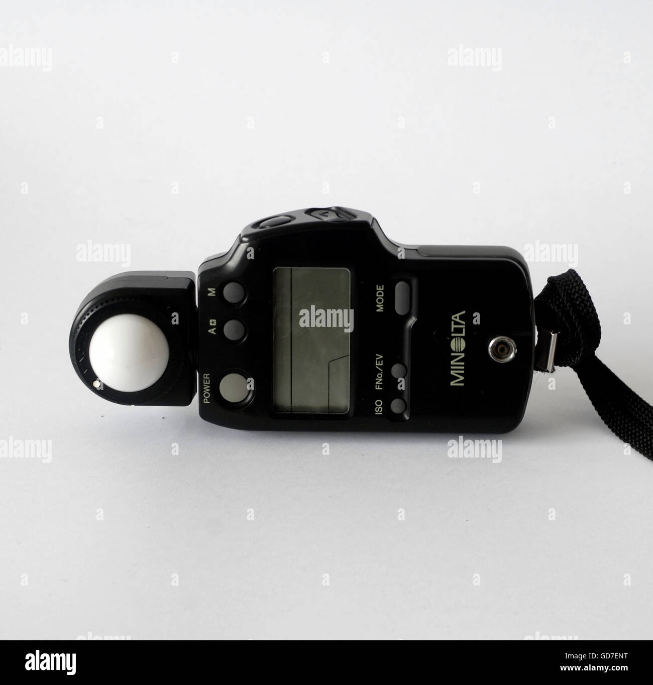 Photograph of a Minolta brand manual photometer, isolated on white ...