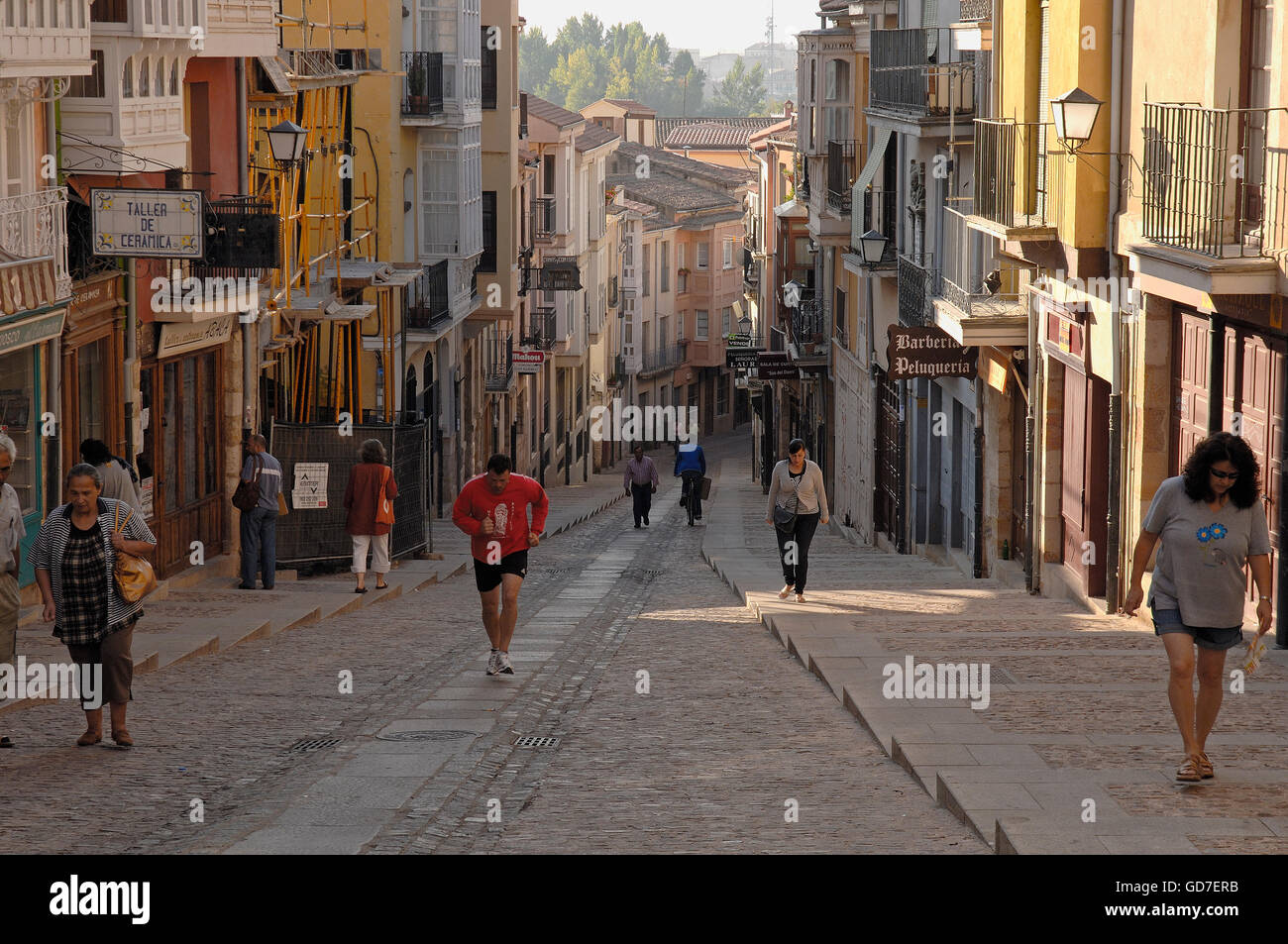 Zamora. Calle Balborraz, Old town, Castilla-Leon, Spain Stock Photo - Alamy