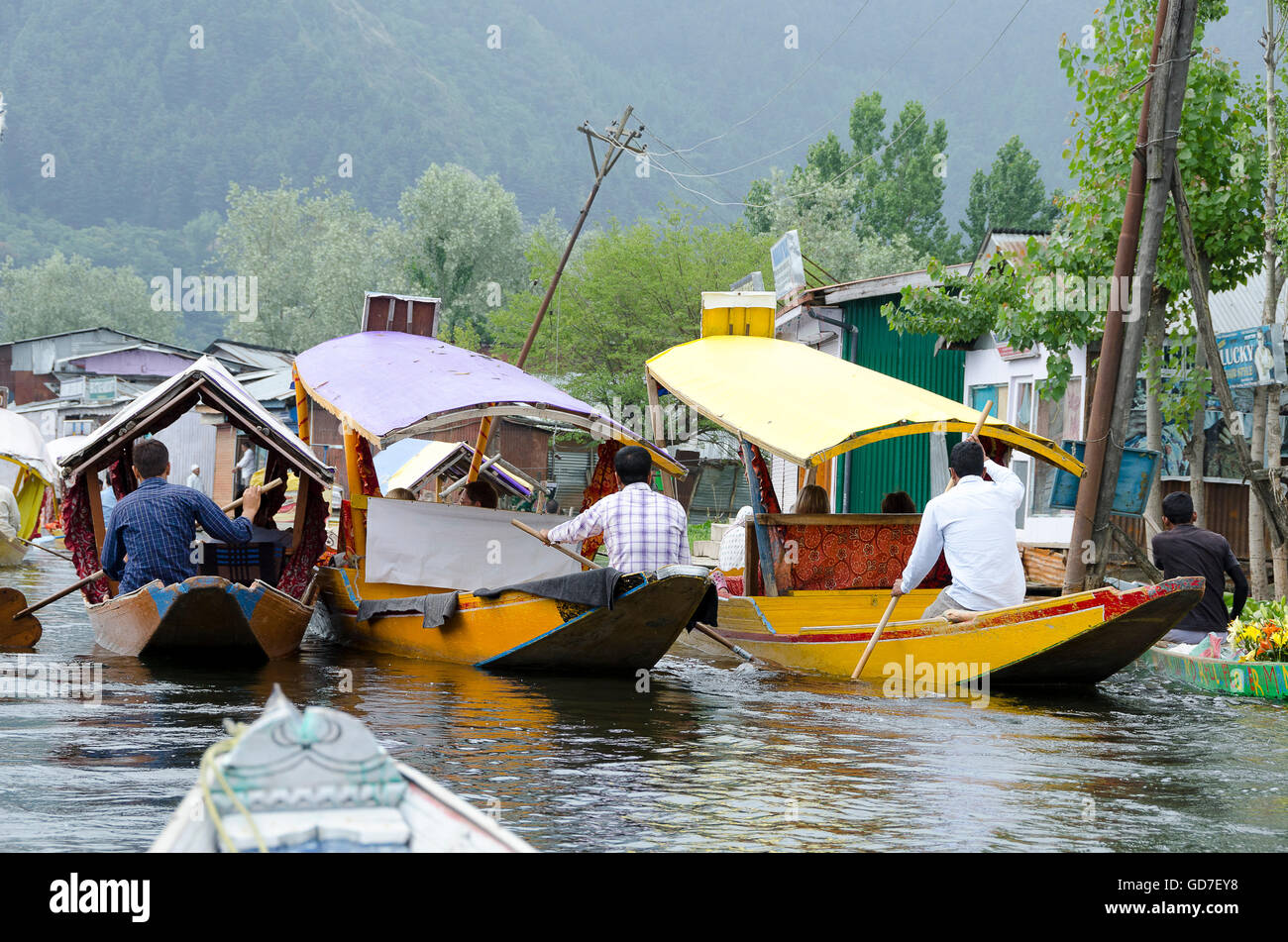 Shikara vessel hi-res stock photography and images - Alamy