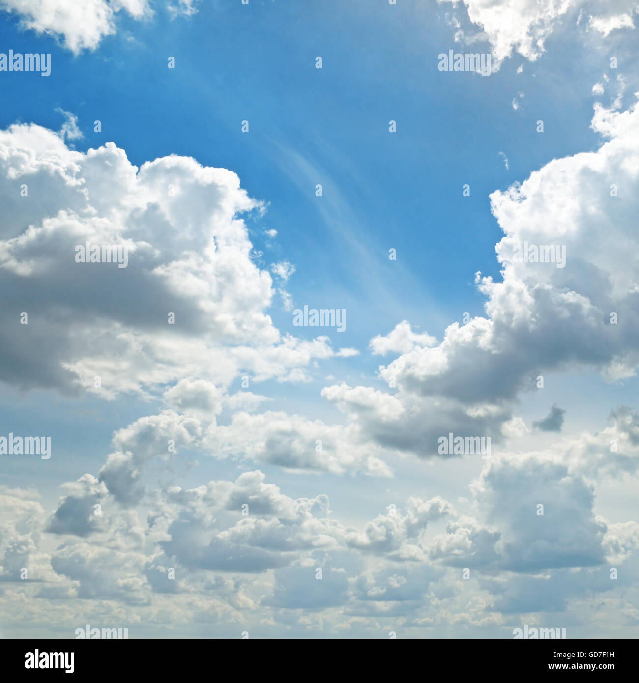 light clouds in the blue sky Stock Photo - Alamy