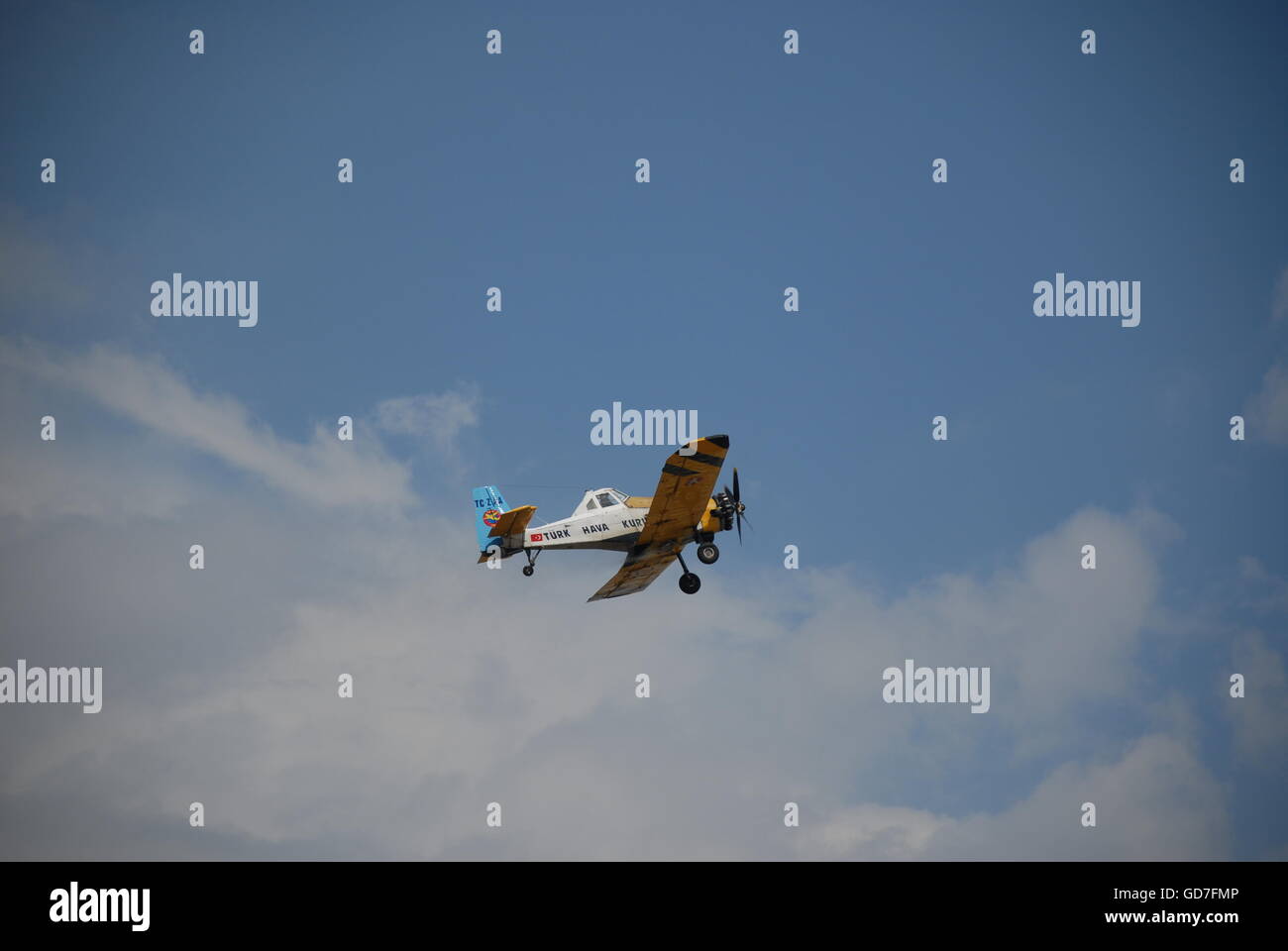 Pezetel PZL-M18 Dromader Firefighter Aircraft during the water dump ...