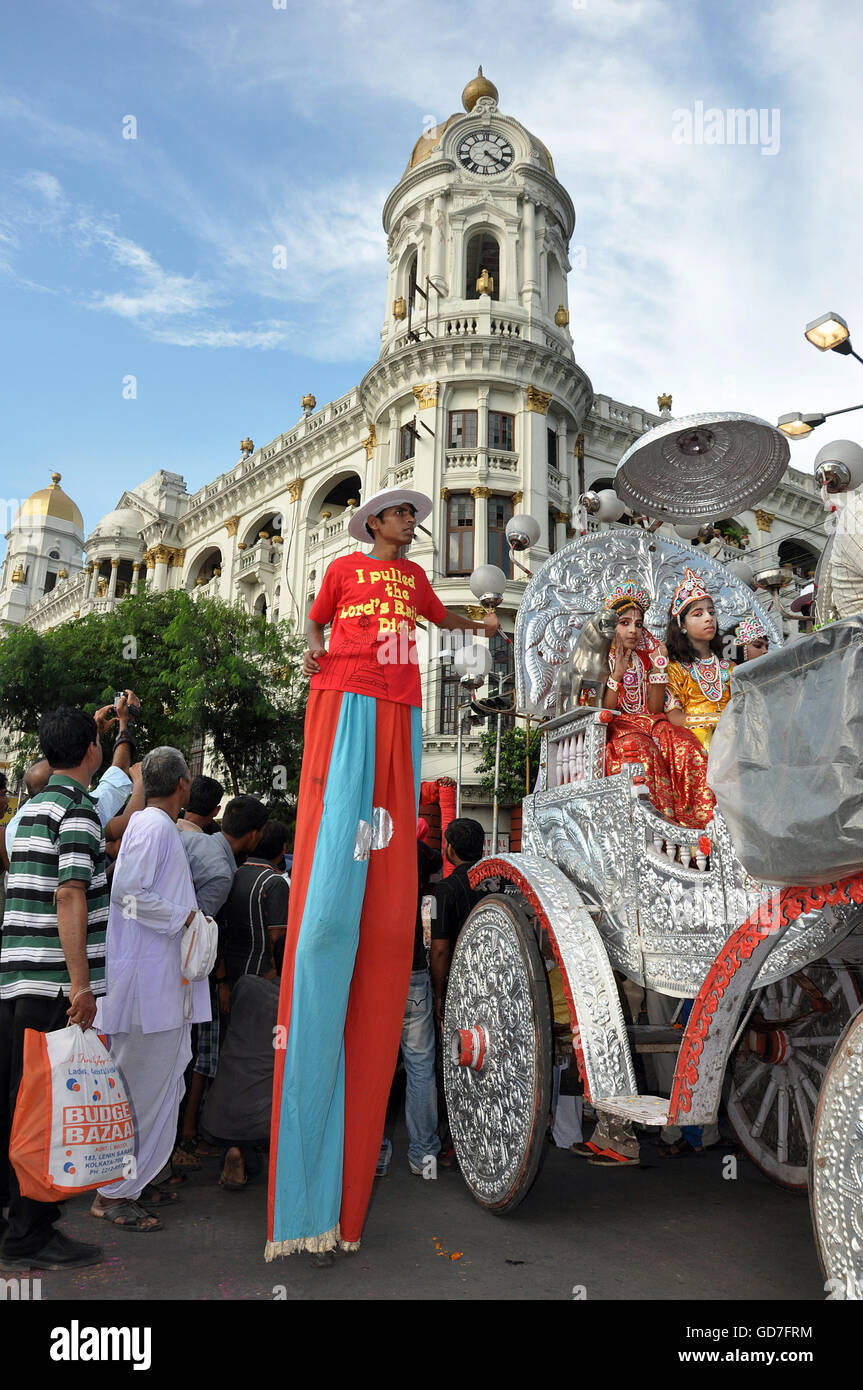 The Decoration of ISCON Chariot procession Stock Photo - Alamy