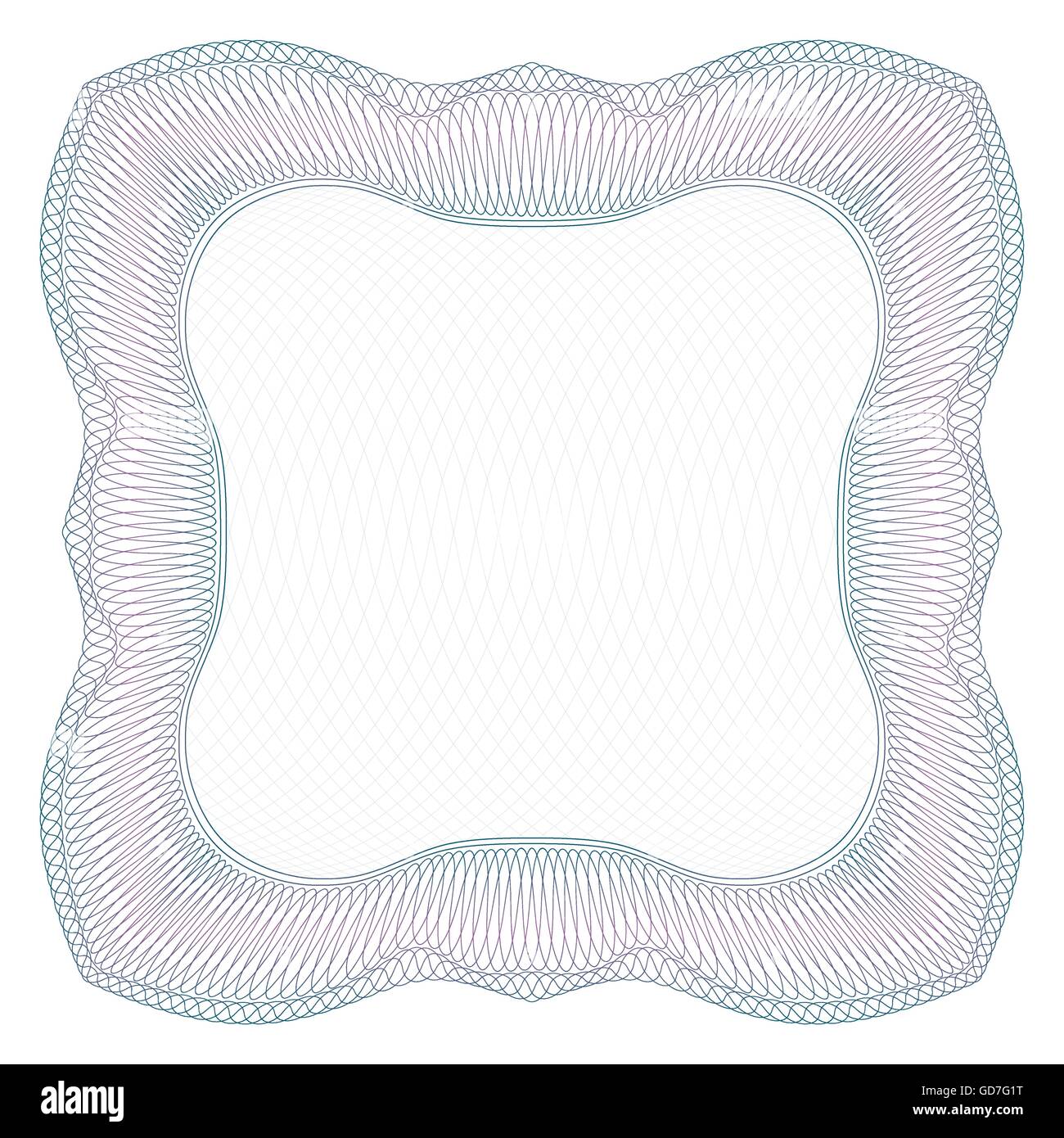 Guilloche frame hi-res stock photography and images - Alamy