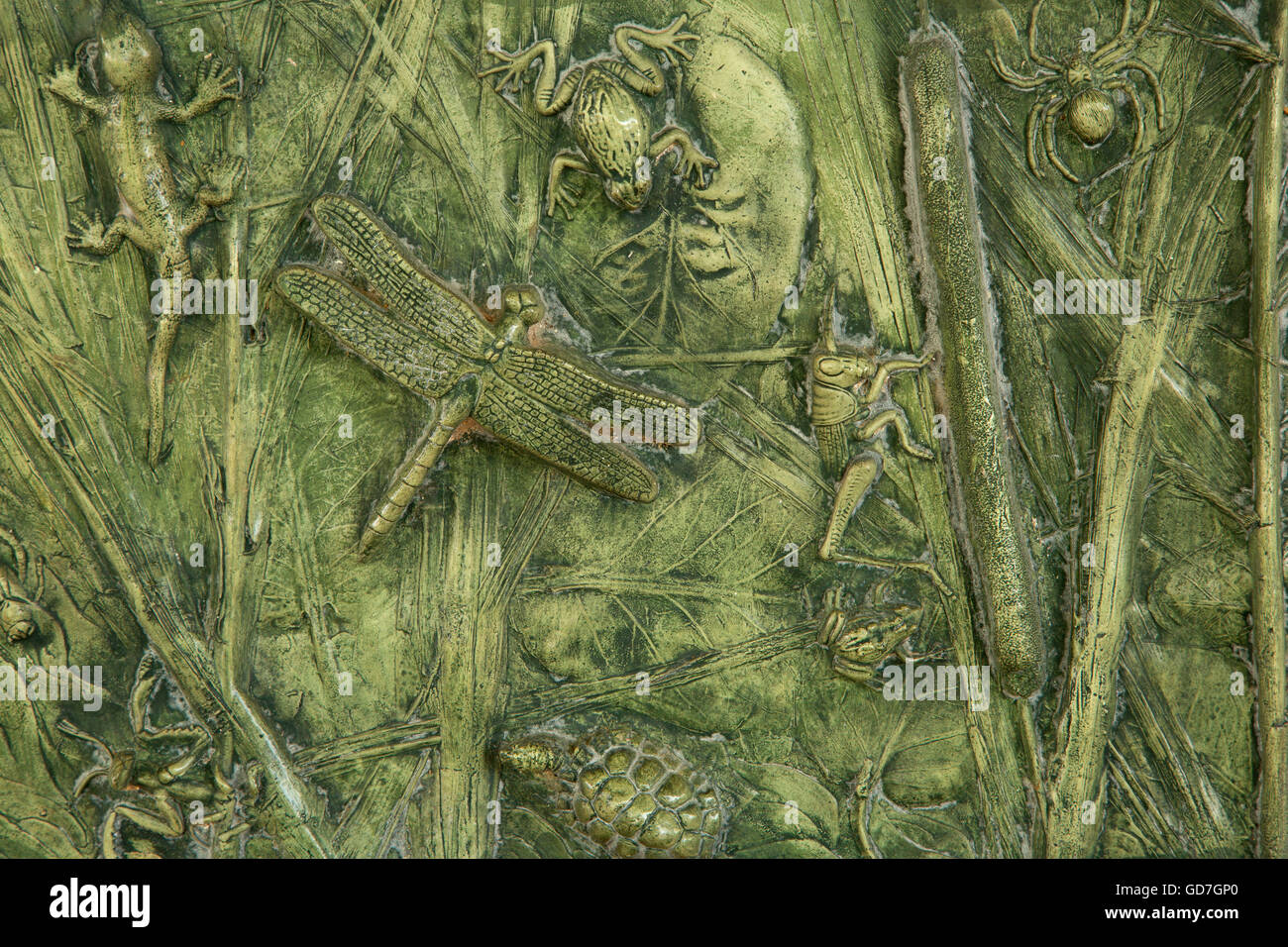 Overview art panel, Rio Salado Habitat Restoration Area, Phoenix ...