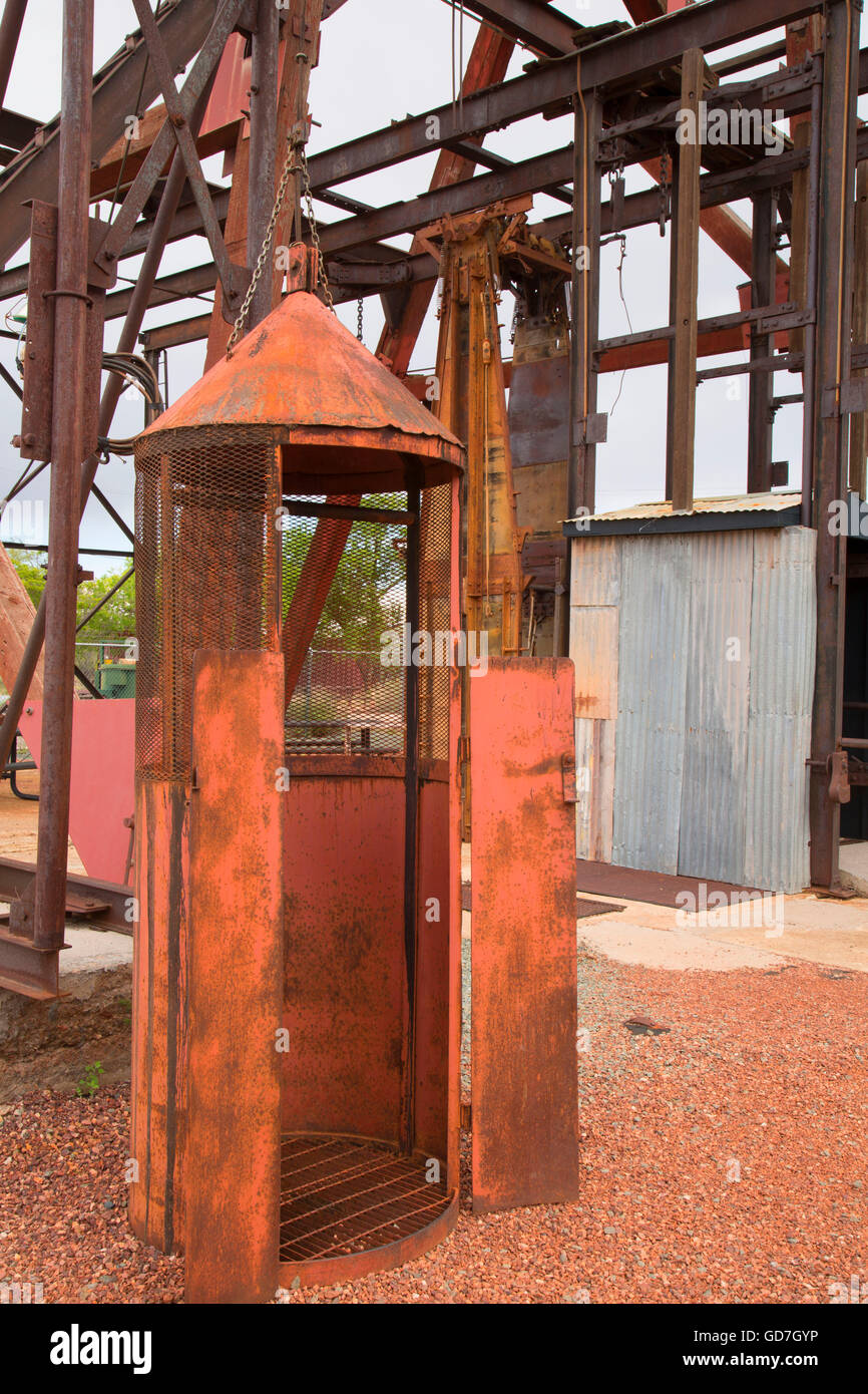 Audrey Shaft Headframe, Audrey Headframe Park, Jerome, Arizona Stock ...