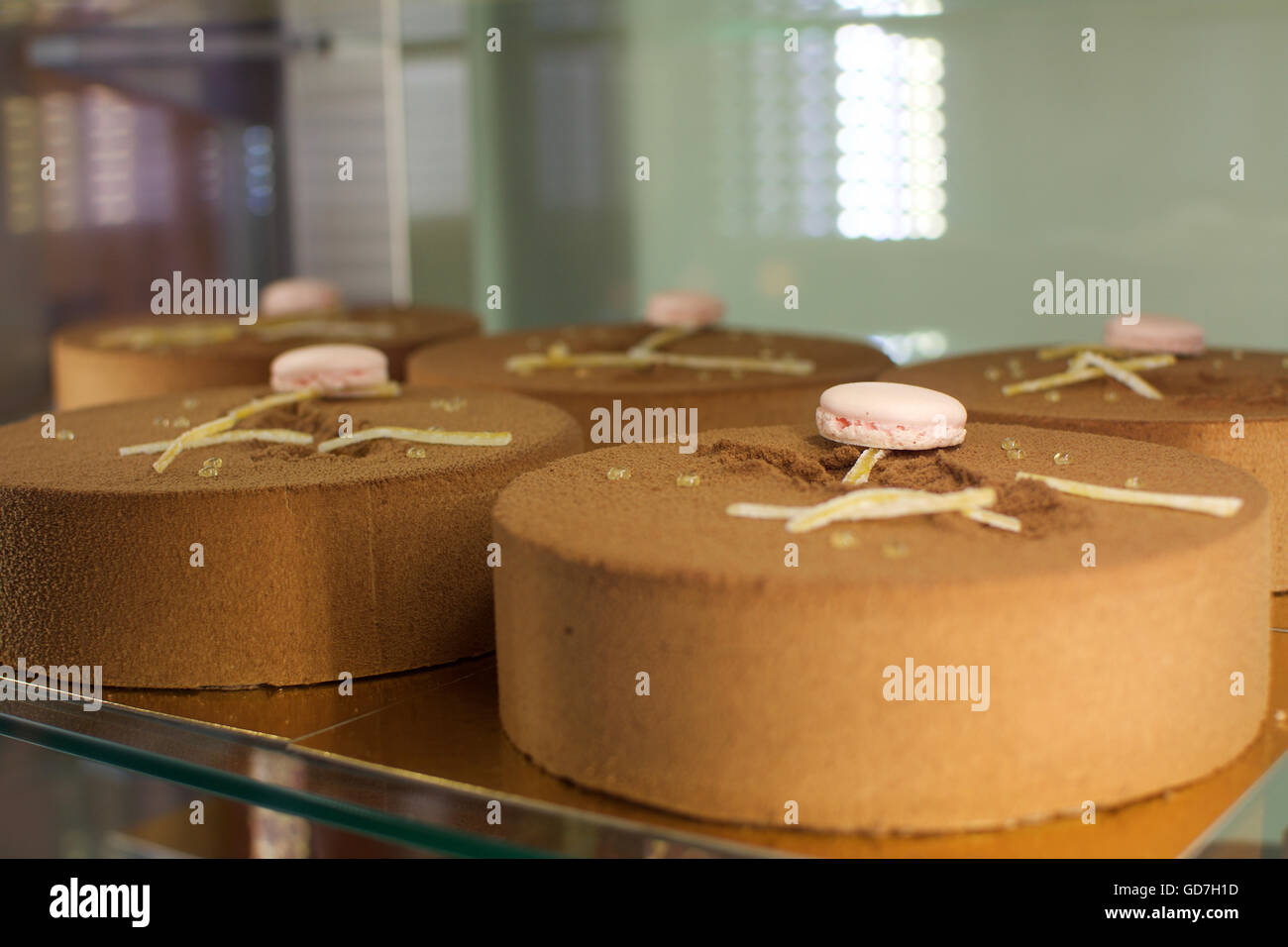 cake display in bakery in Reykjavik Iceland Stock Photo - Alamy