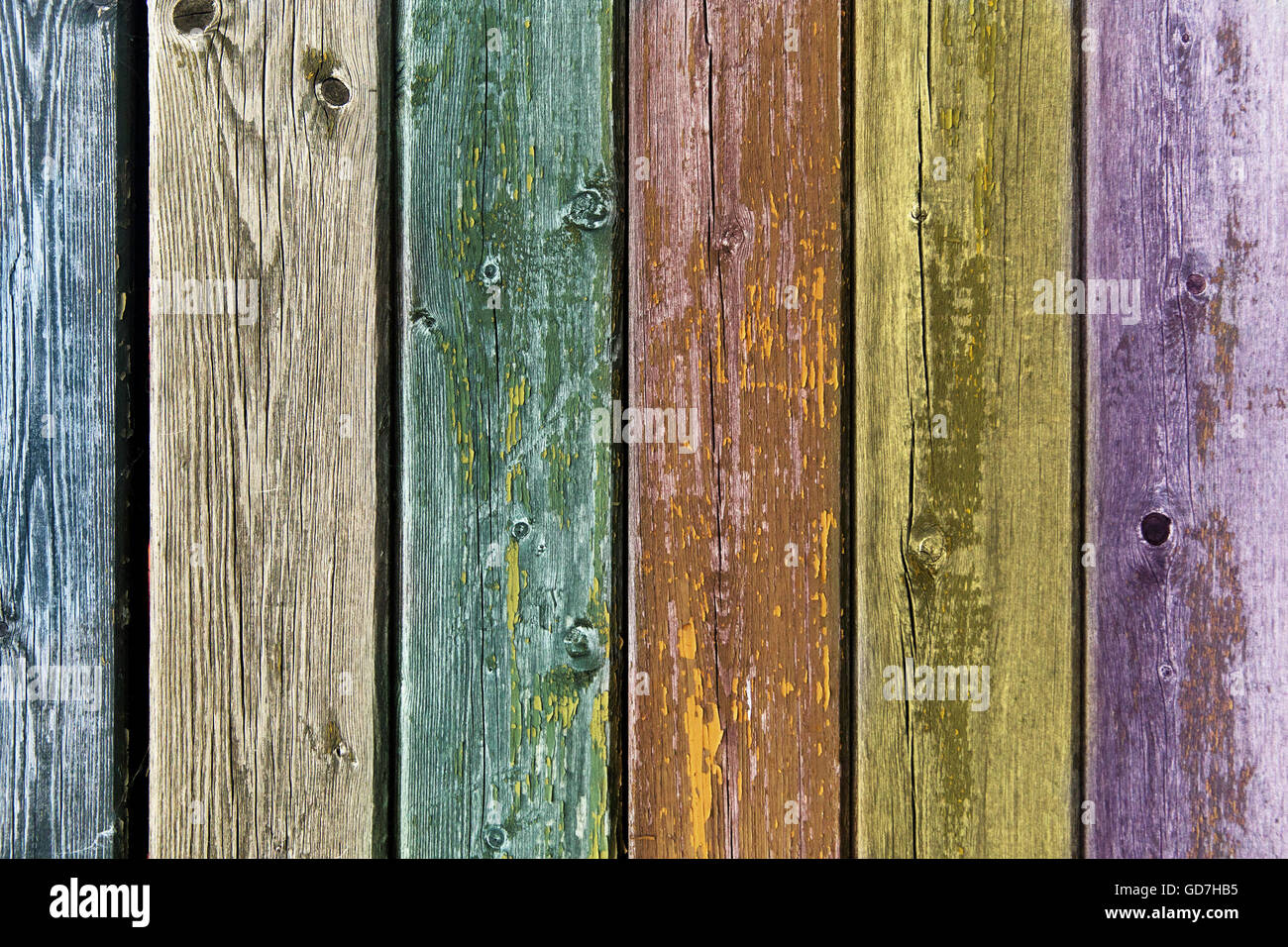 old colored wooden boards background Stock Photo - Alamy