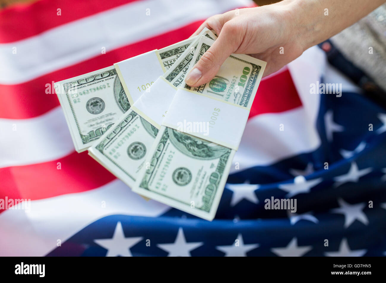 American flag money hi-res stock photography and images - Alamy
