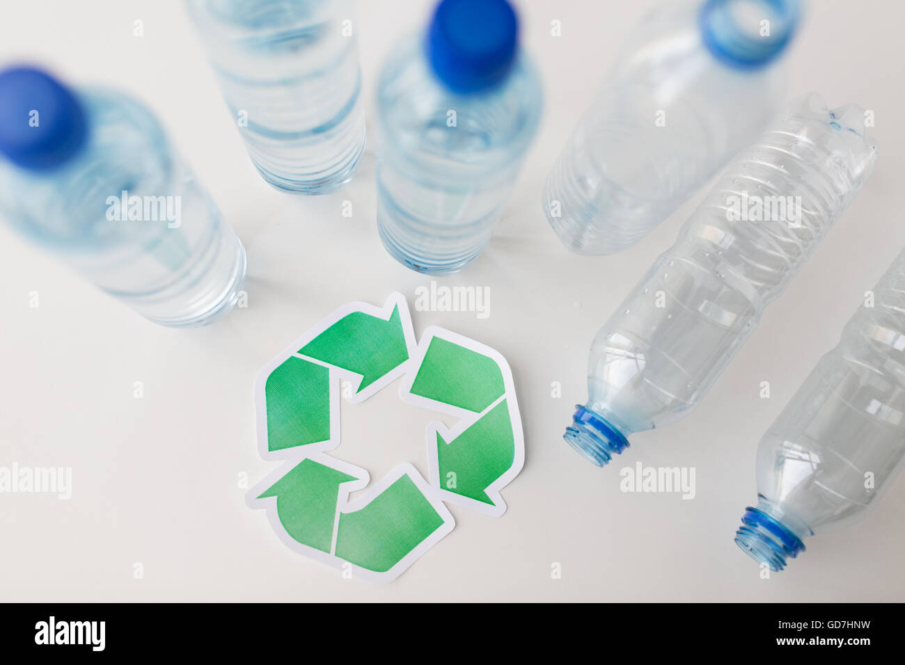 Recycling symbol bottle hi-res stock photography and images - Alamy