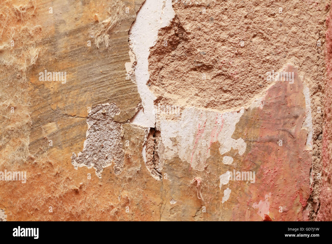 Old ragged wall with split. Abstract grunge background Stock Photo - Alamy
