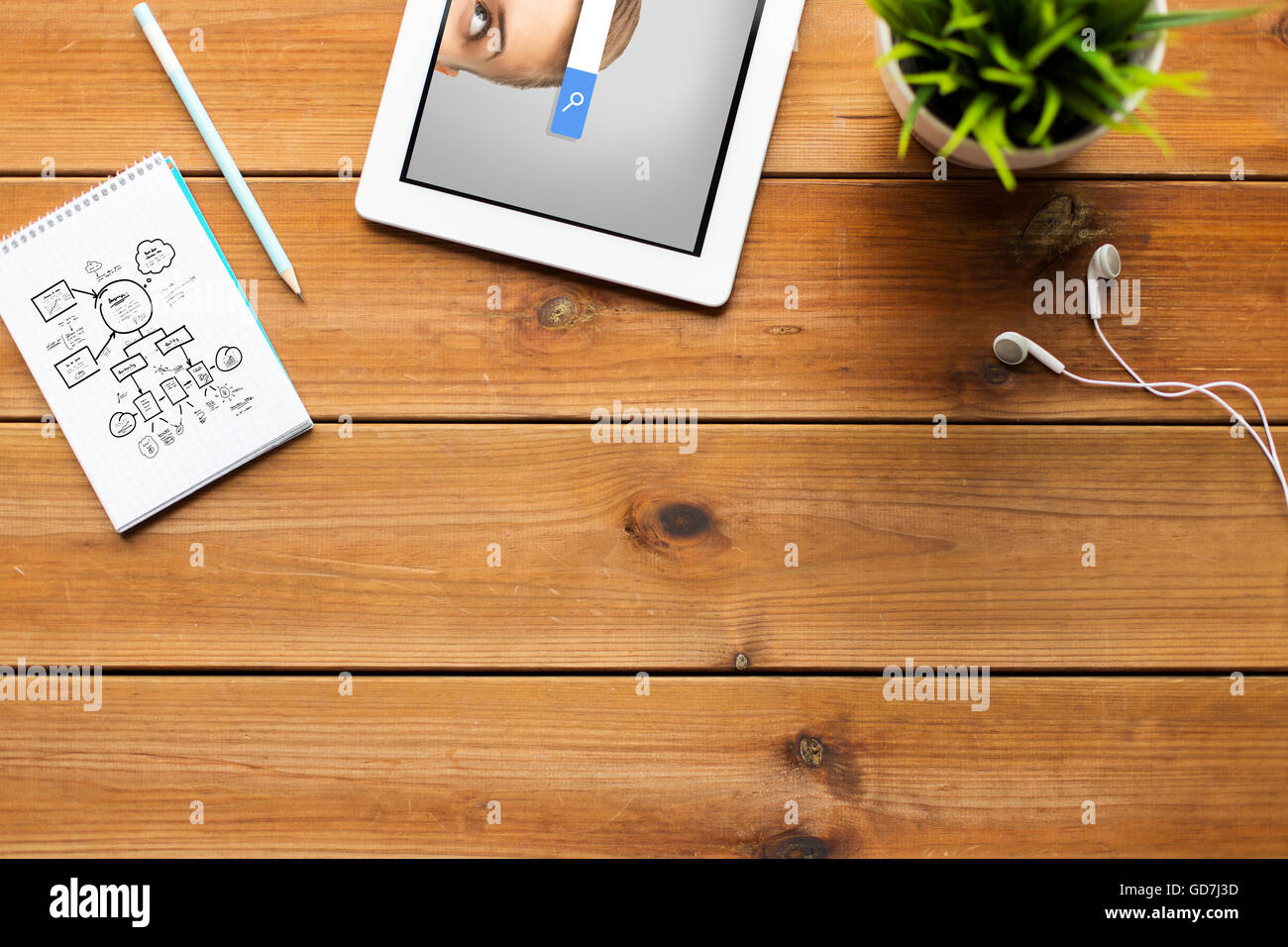 close up of tablet pc with internet search browser Stock Photo - Alamy