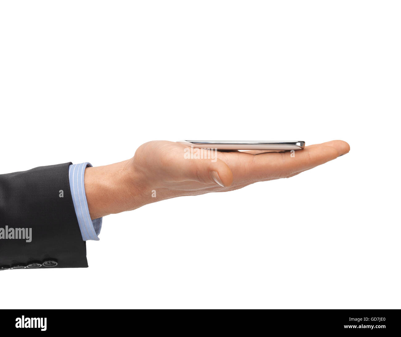 Mobile app human hand Cut Out Stock Images & Pictures - Alamy